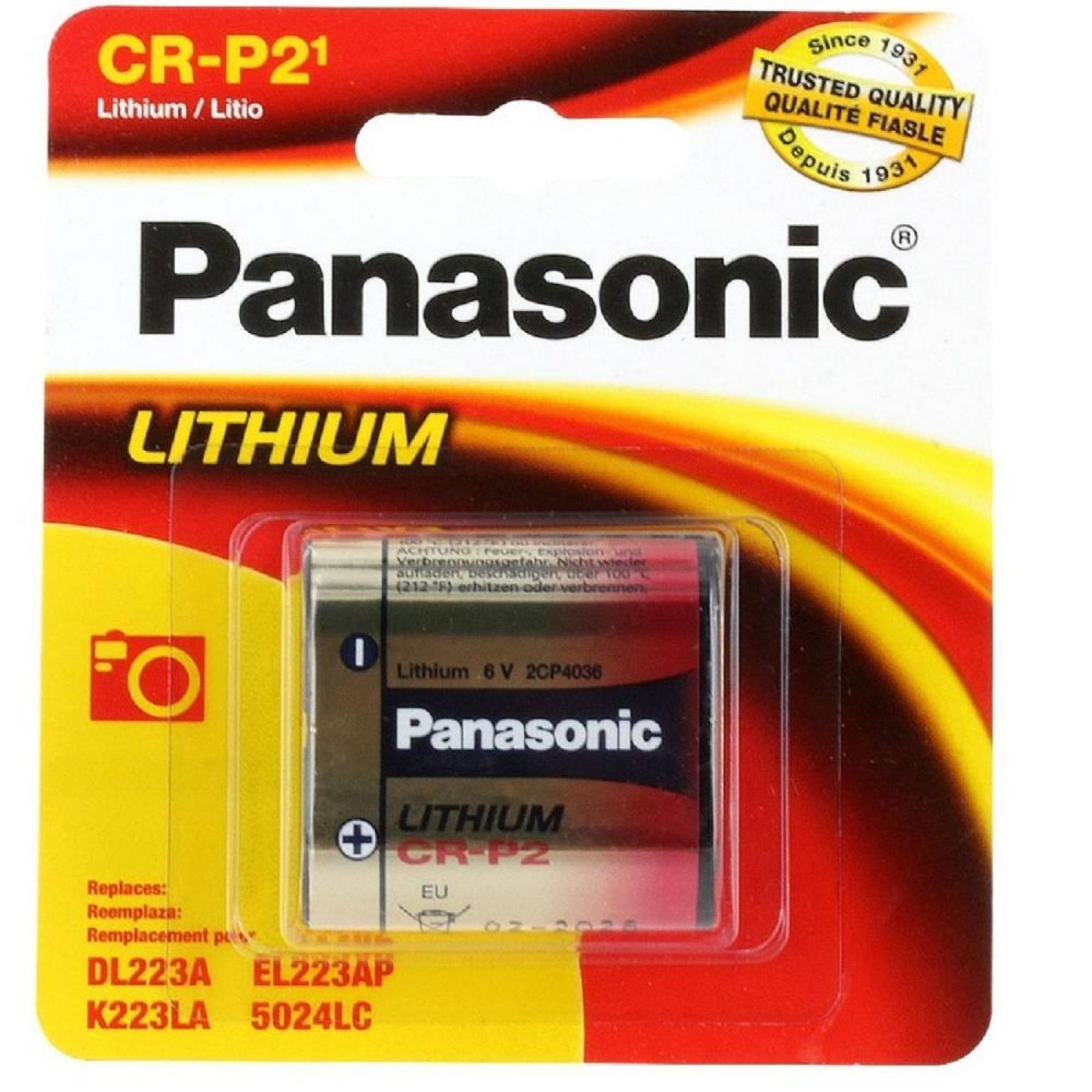 Pila Panasonic Crp2 6v Dl223a El223ap K223la
