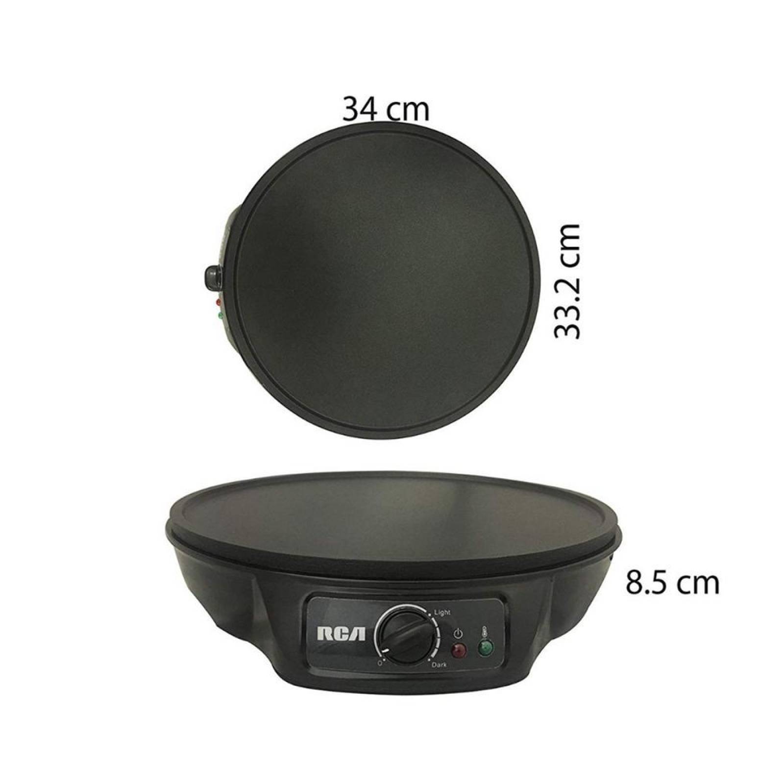 Crepera Eléctrica Rca Plancha Huevos Hotcakes Parrilla Pizza