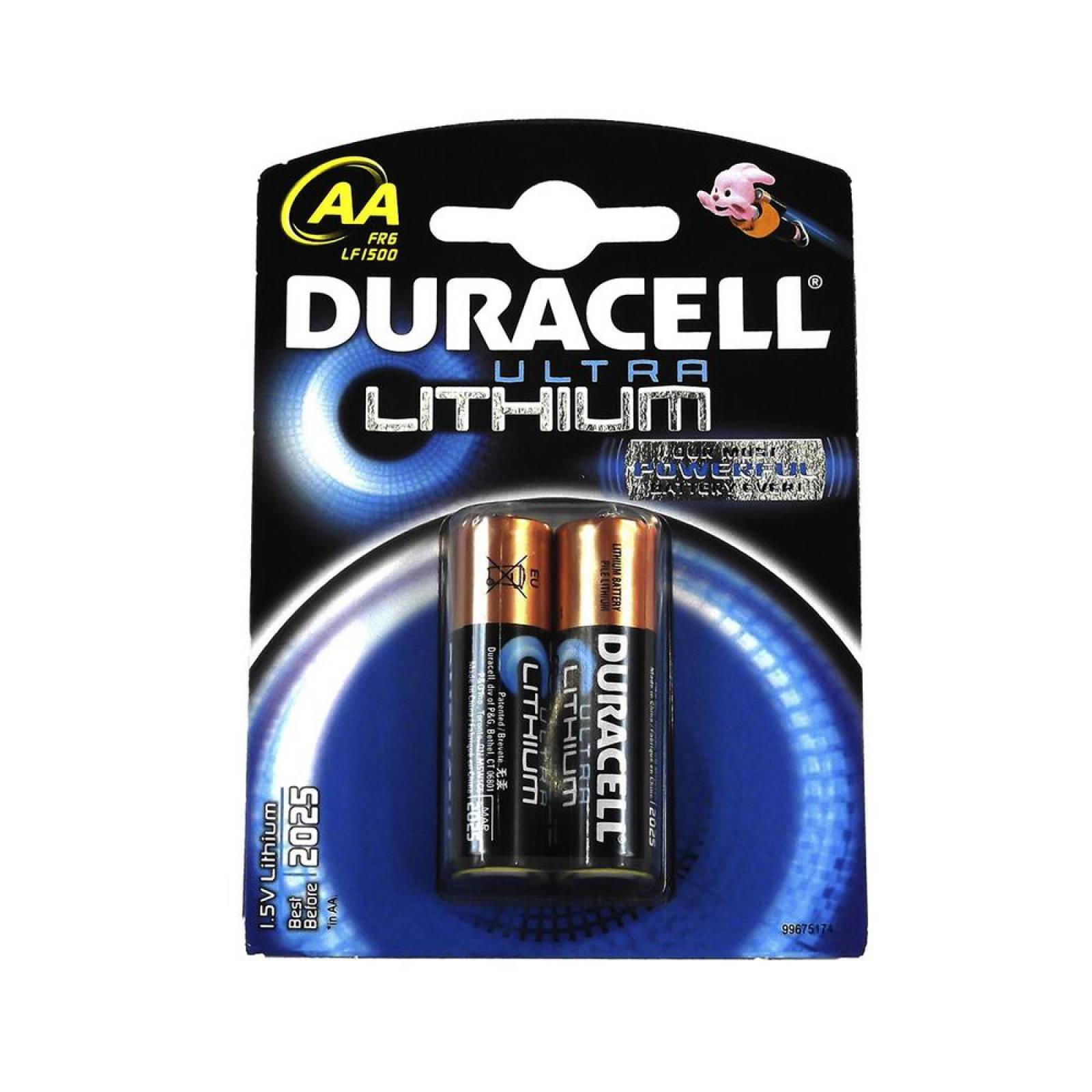PILA DURACELL ULTRA LITIO AA CON 2 1.5V FR6 LF1500