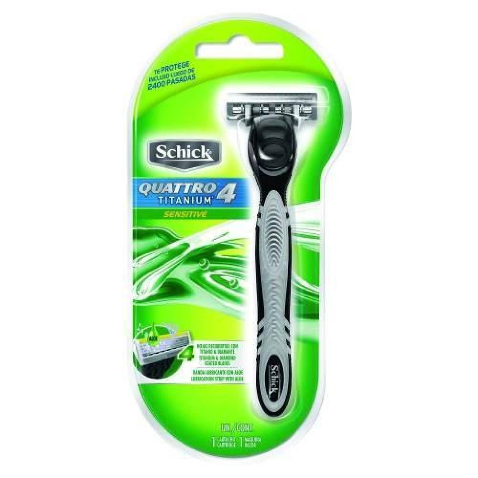 Rastrillo Schick Quattro 4 Navajas Calidad