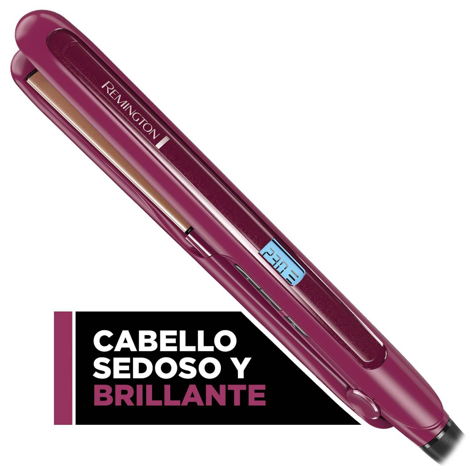 Alaciadora Plancha Cabello Digital Remington Cerámica Argan