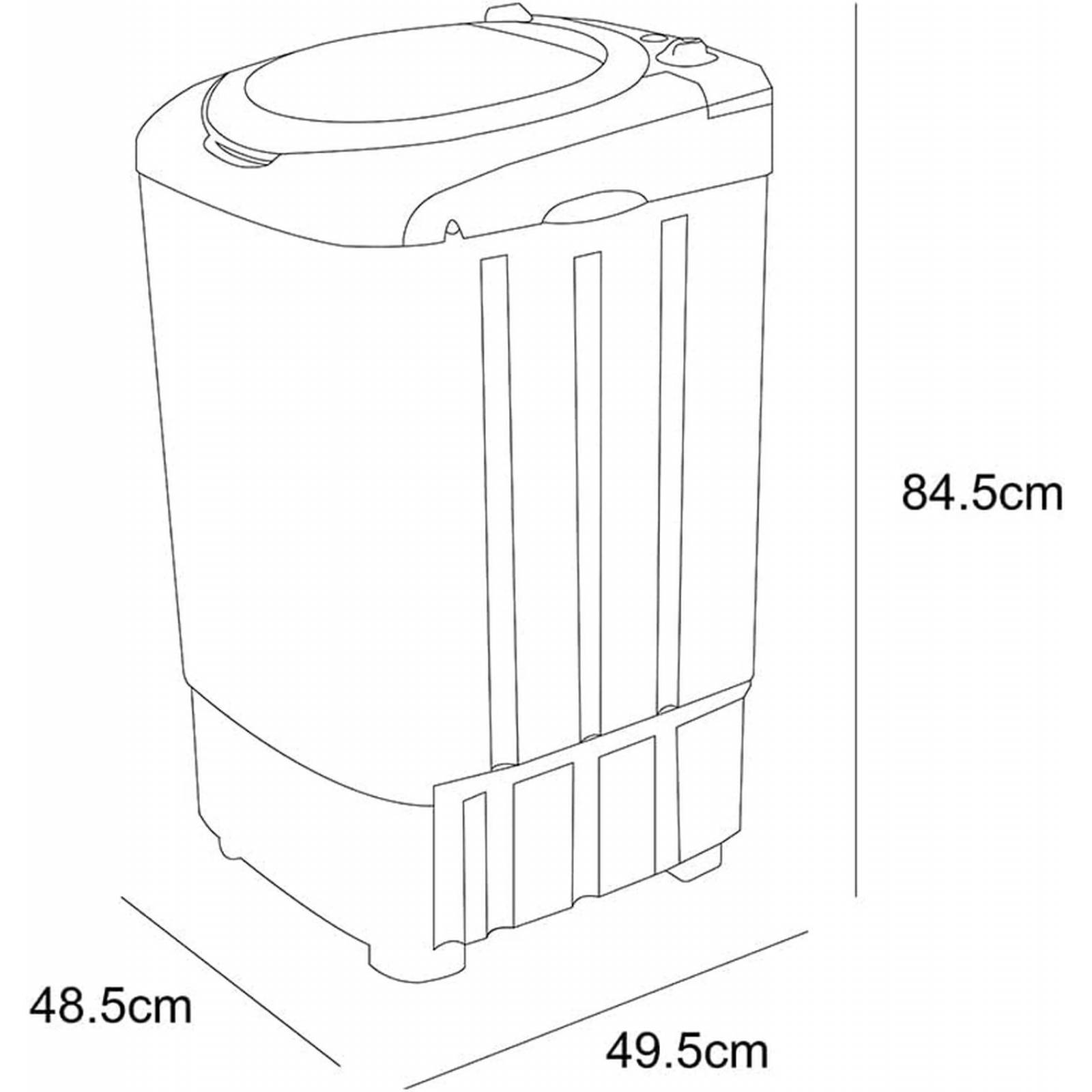 Lavadora Dace Semiautomática 11kg La11101 Atrapa Pelusa