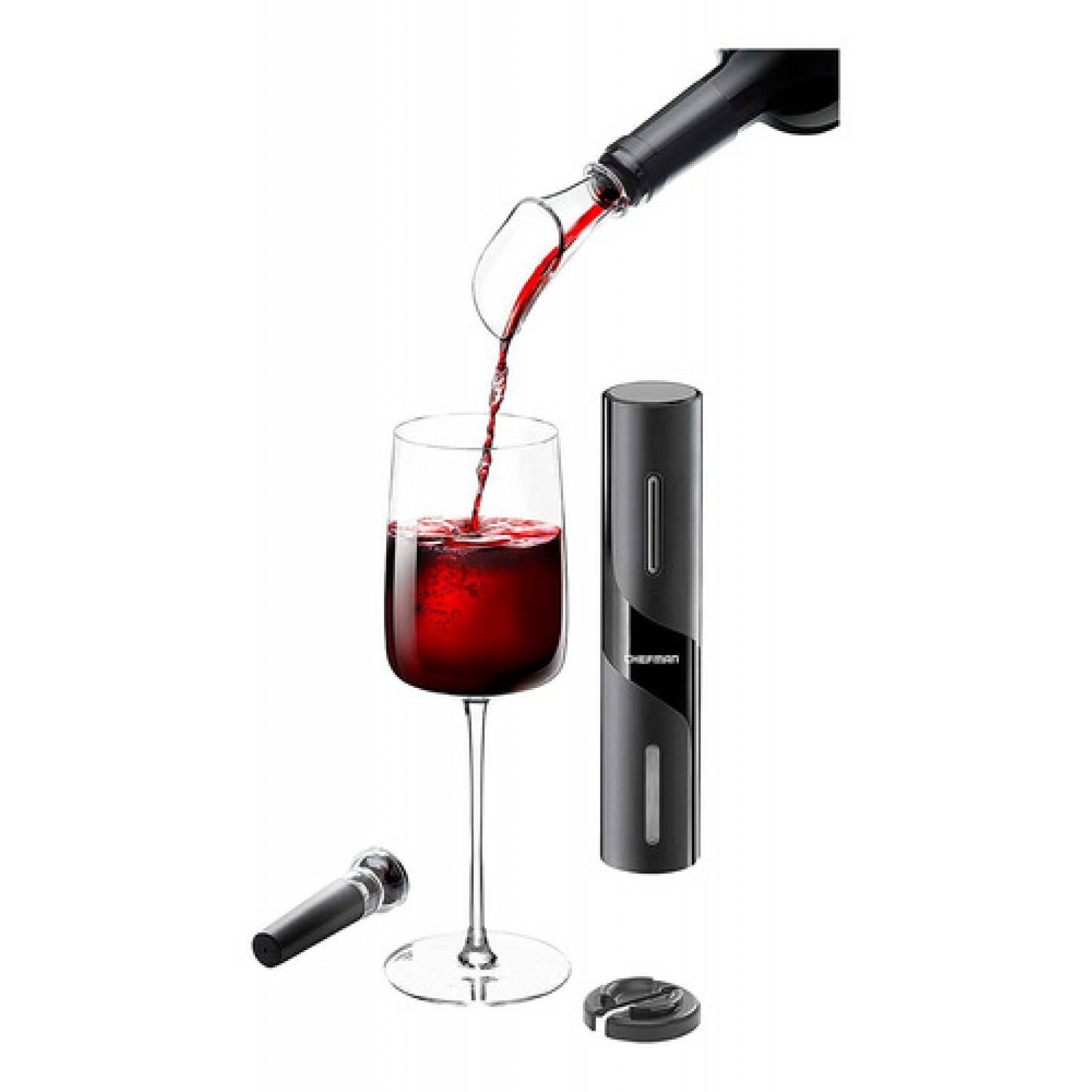 Descorchador De Vino Eléctrico Chefman Acero Inoxidable