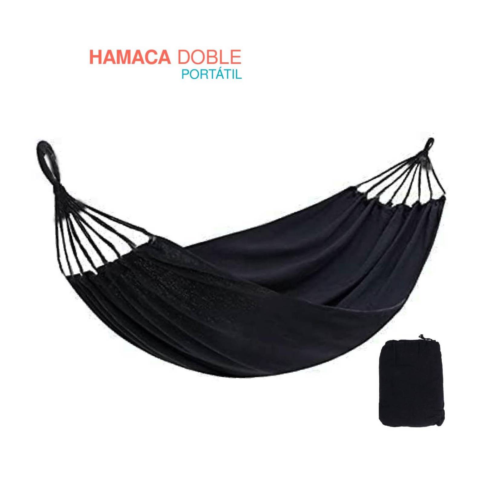 Hamaca Doble Negro