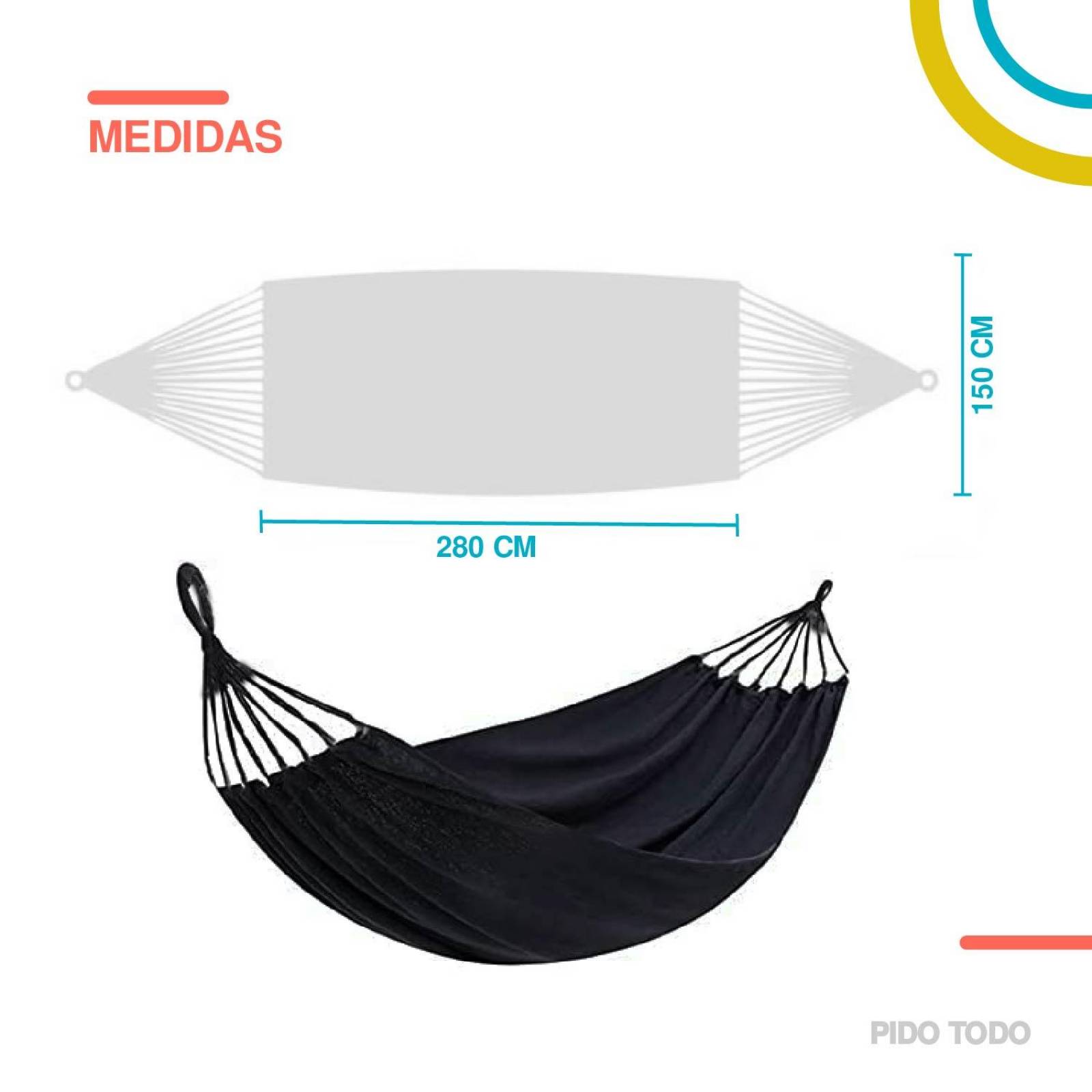 Hamaca Doble Negro