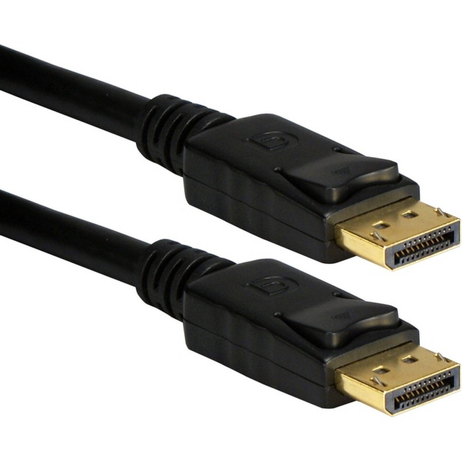 QVS Cable A V digital DisplayPort de 25 pies con pestillos
