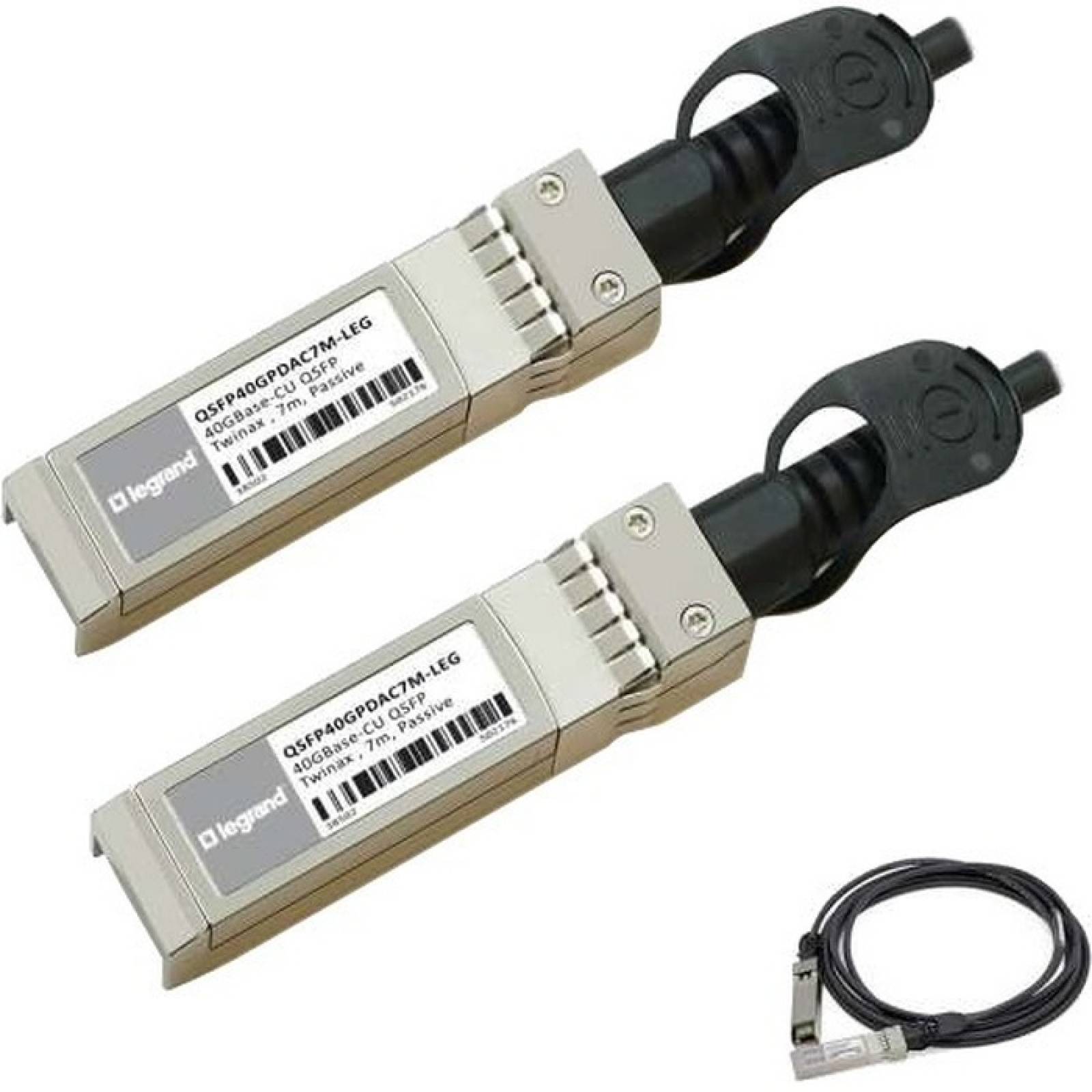 Legrand MSA y 40GBaseCU 7m QSFP a QSFP DAC Cable Twinax TAA pasivo