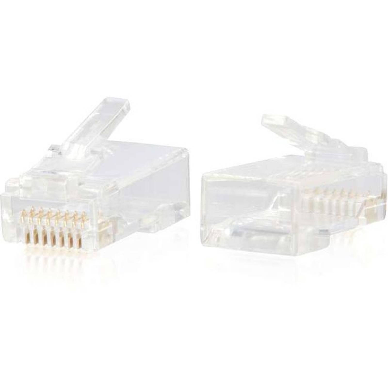 Enchufe modular C2G RJ45 Cat6 para cable redondo slido trenzado 25pk