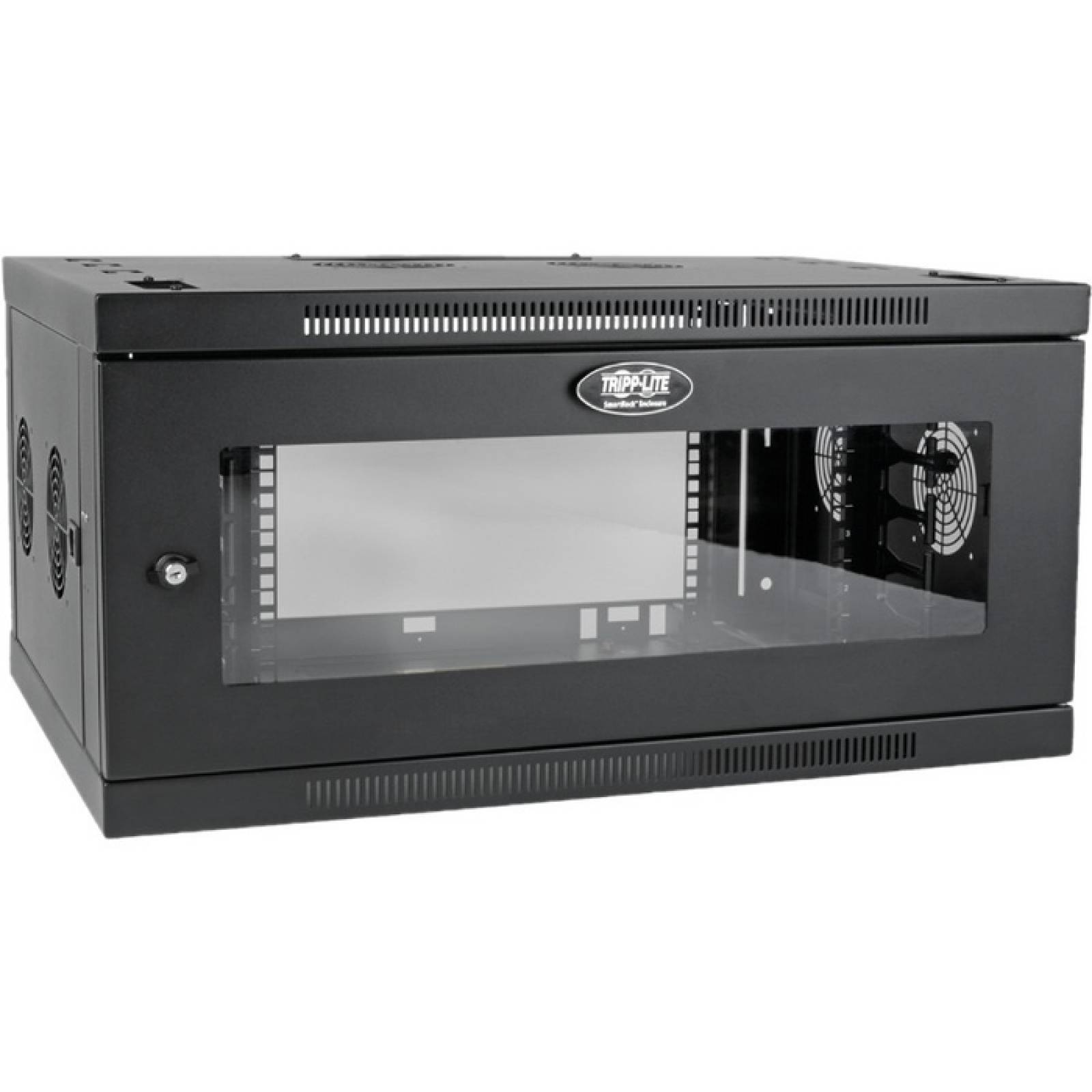 CUBIERTA DE 6U WALLMOUNT RACK WINDOW ACRLICO MGMT DE CABLE ANCHO