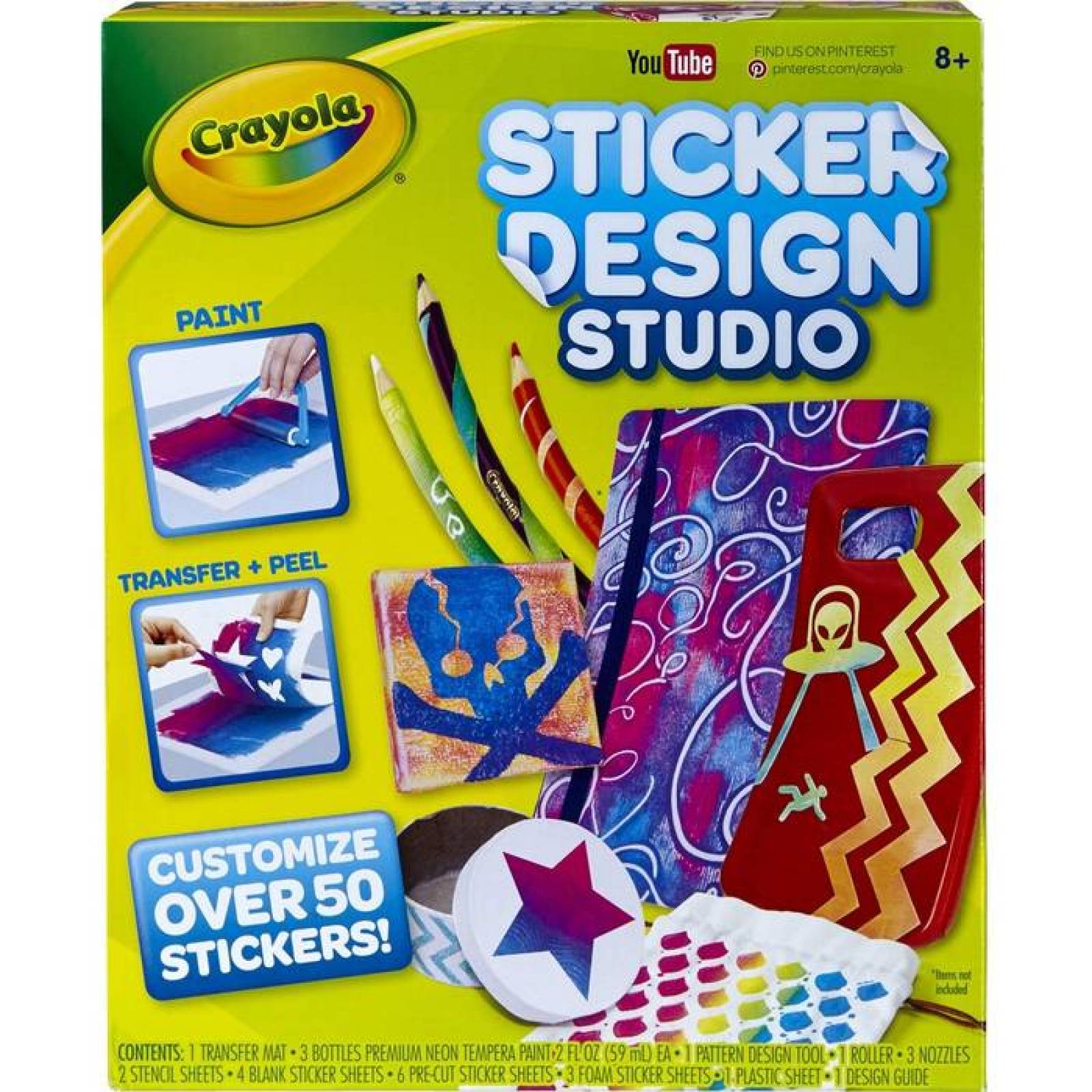 CRAYOLA STICKER DESIGN STUDIO TRANSFER YOUR DESIGNS INTO STICKERS