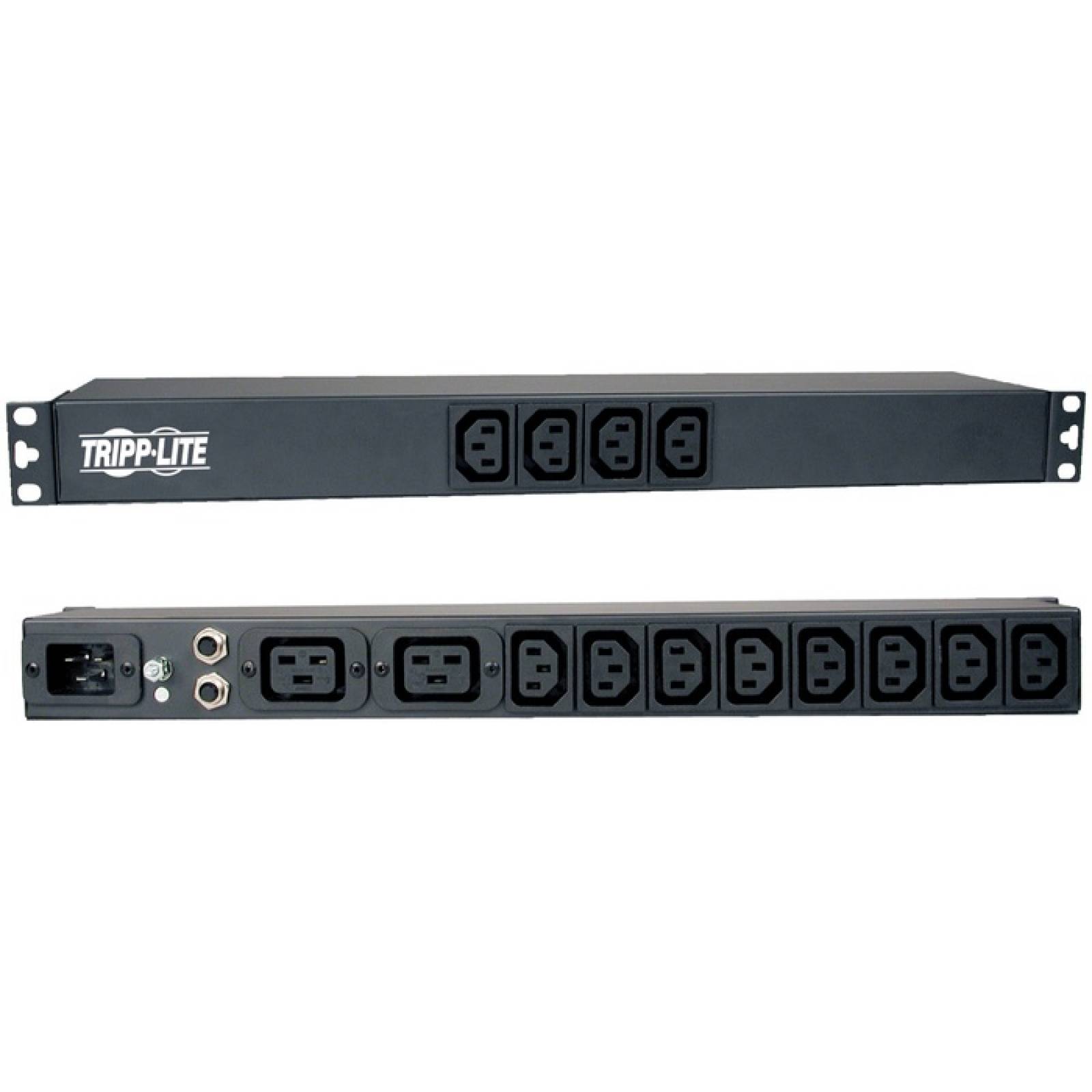 Tripp Lite PDU Basic 100V 240V 16A 12 C13 2 C19 C20 1URM horizontal