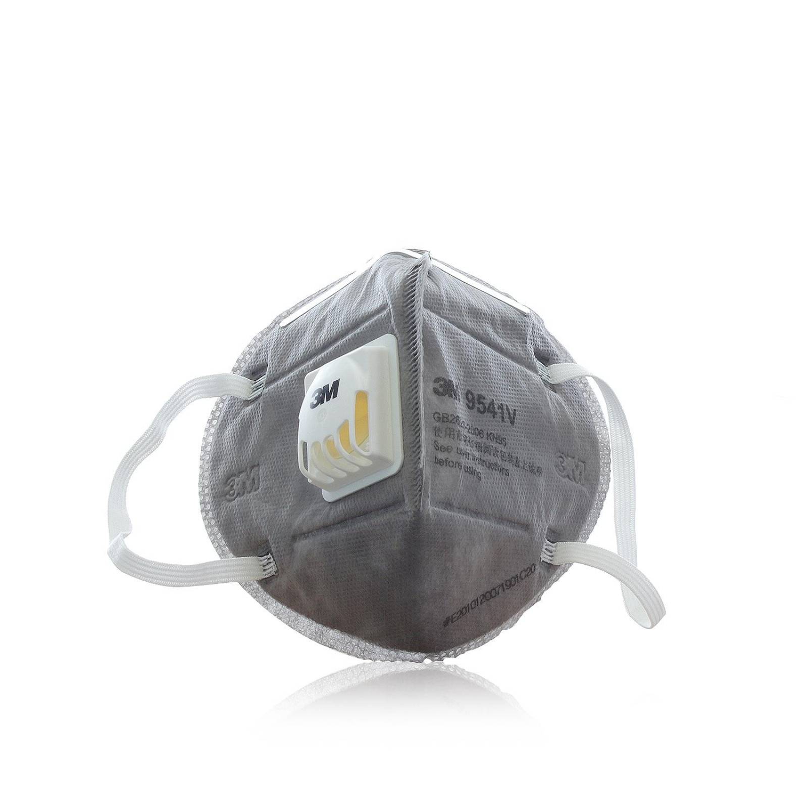 Cubrebocas 3M KN95 9541V FDA Válvula Desechable - 1 pz