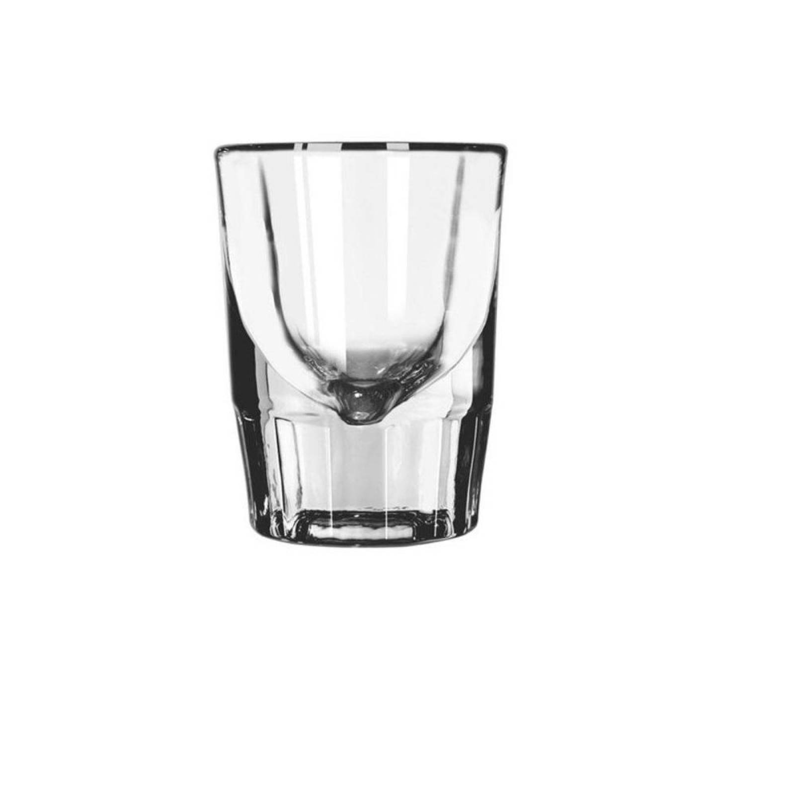 Vaso para Whisky de Cristal Estriado 44ml - 12 piezas - Libbey