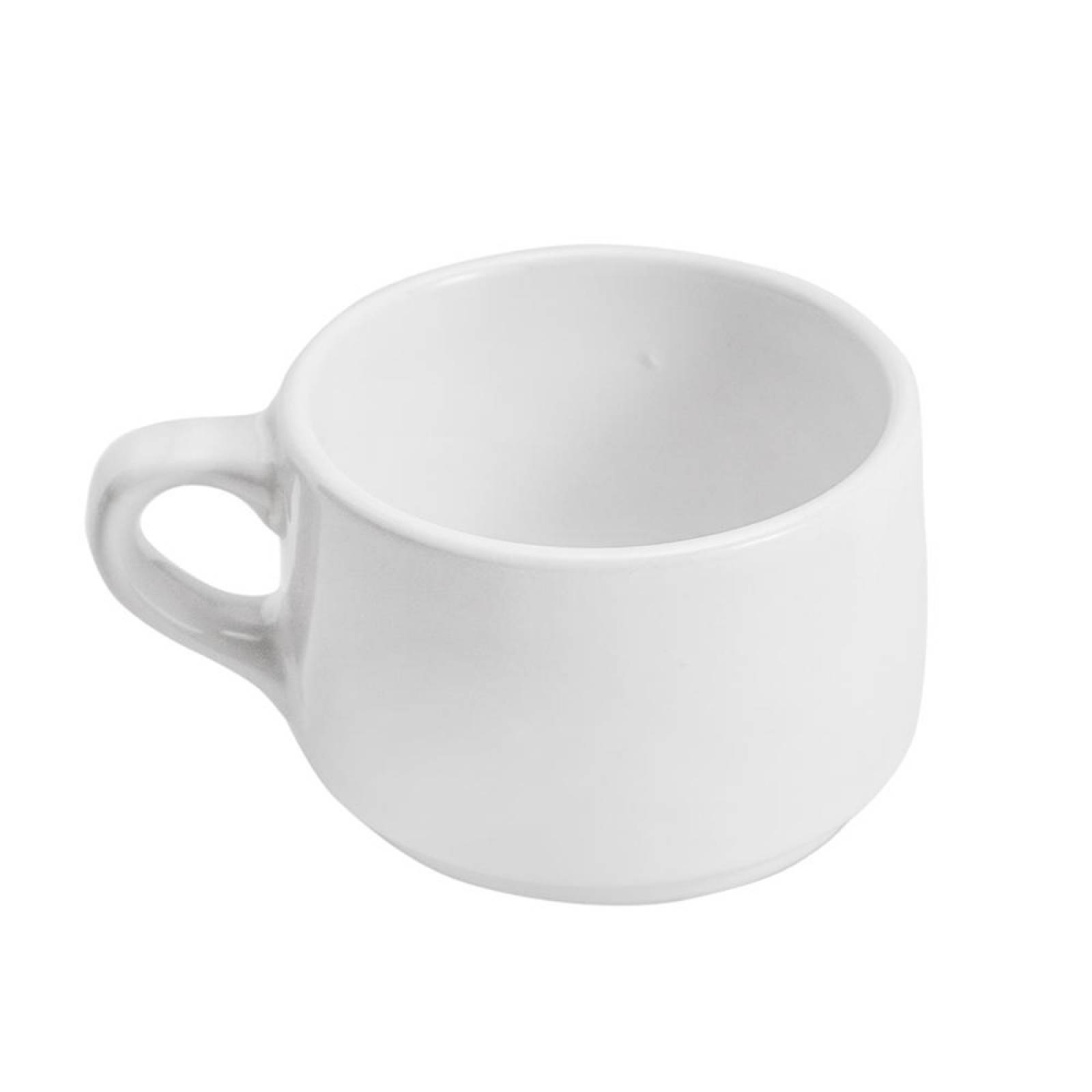Taza para Café Moka Blanco Glacial 90ml - 12 piezas - Cinsa