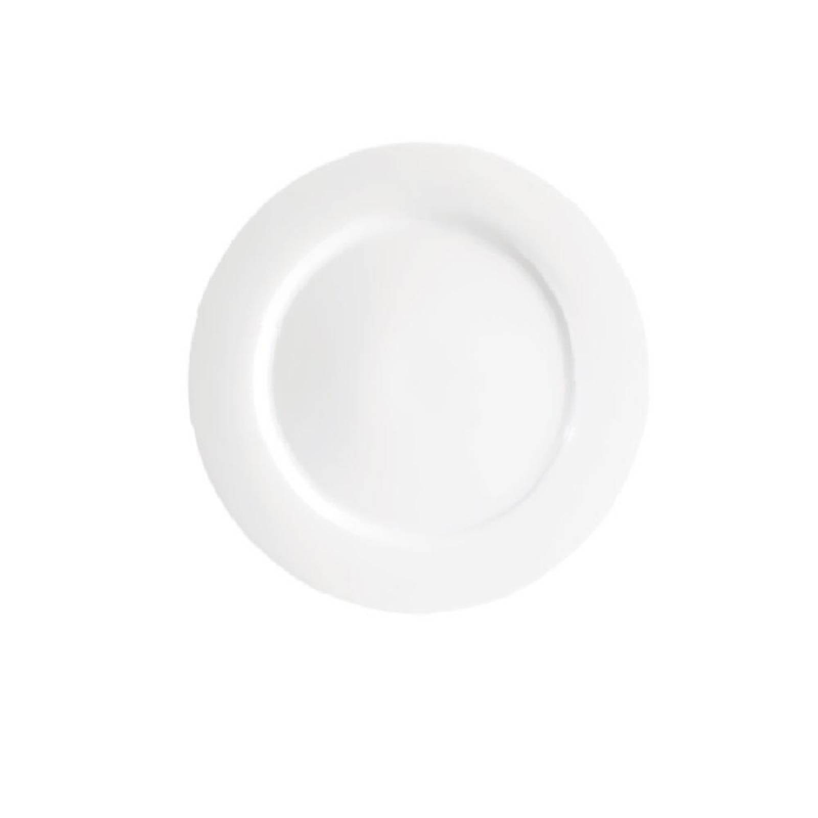 Plato Trinche Blanco Glacial 28cm 12 piezas - Cinsa