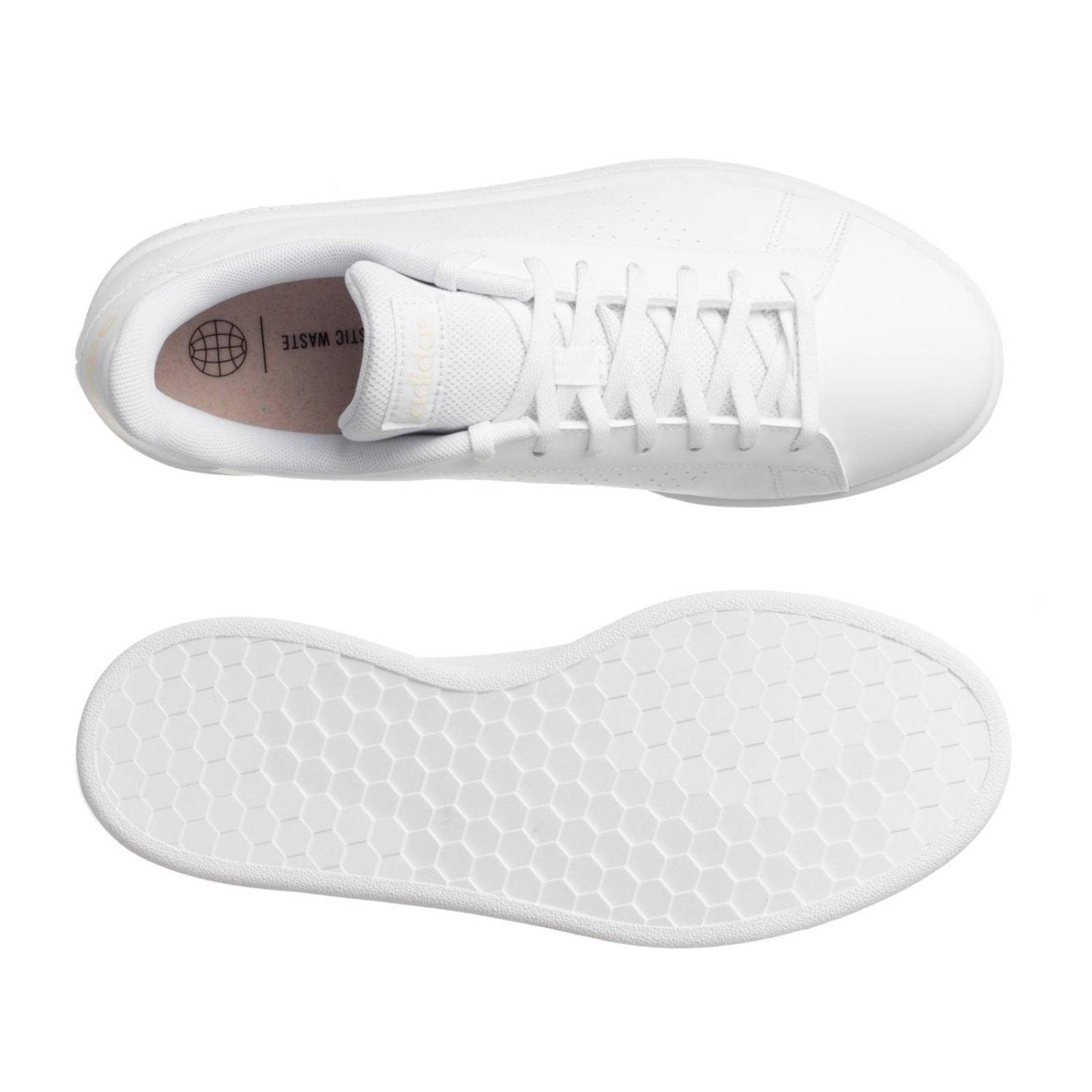 Tenis Adidas Advantage Base - GW7105 - Blanco - Mujer