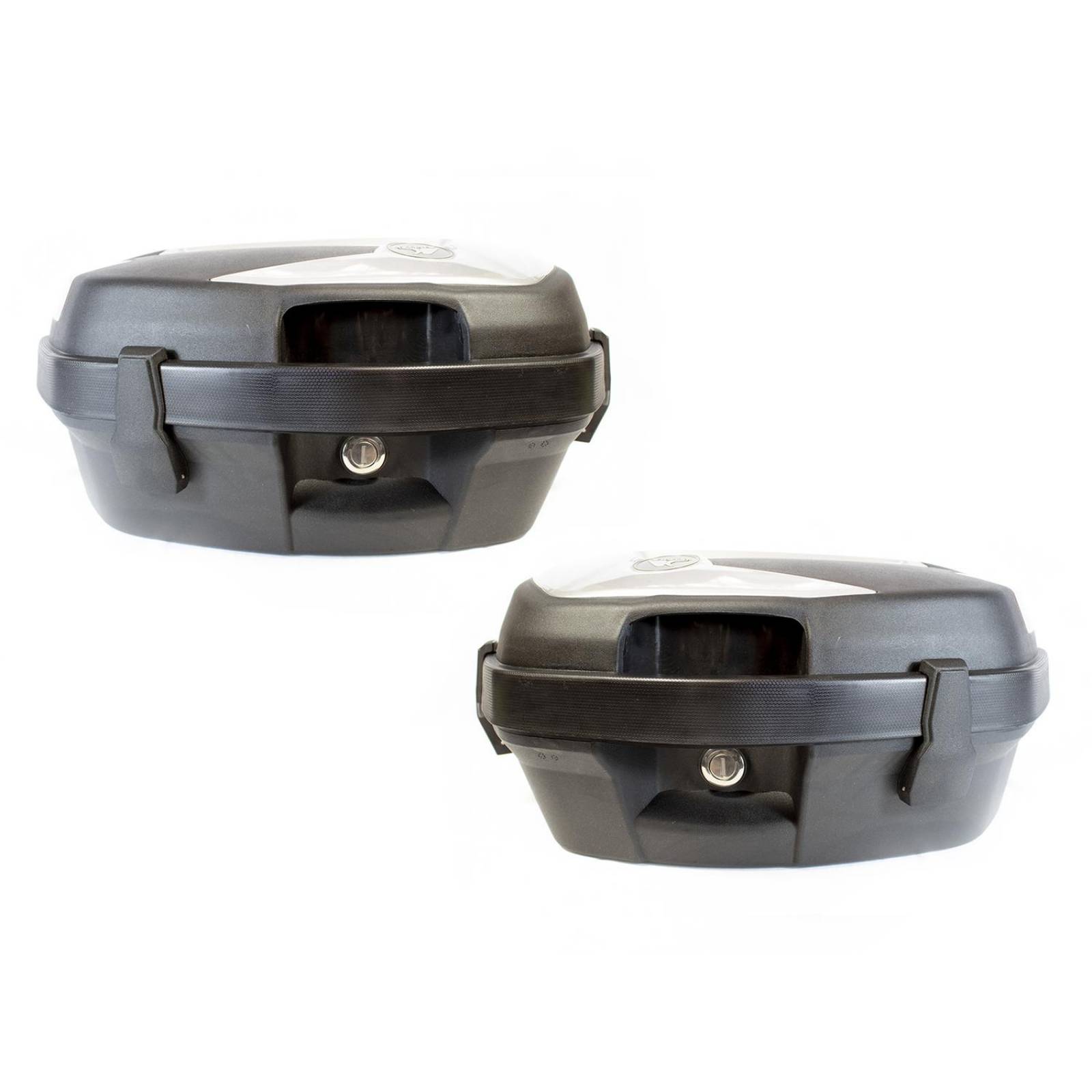 Alforja Rigida Porta Equipaje 20l Con Luz Plata