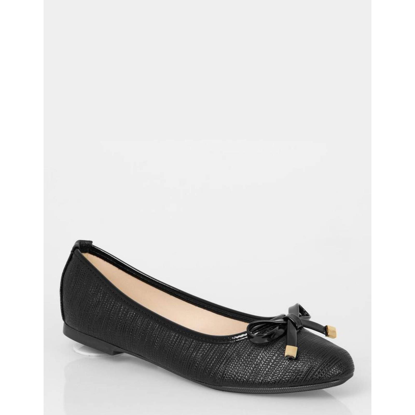 Flat Moda Mujer Salvaje Tentación Negro 09003202 Tacto Piel