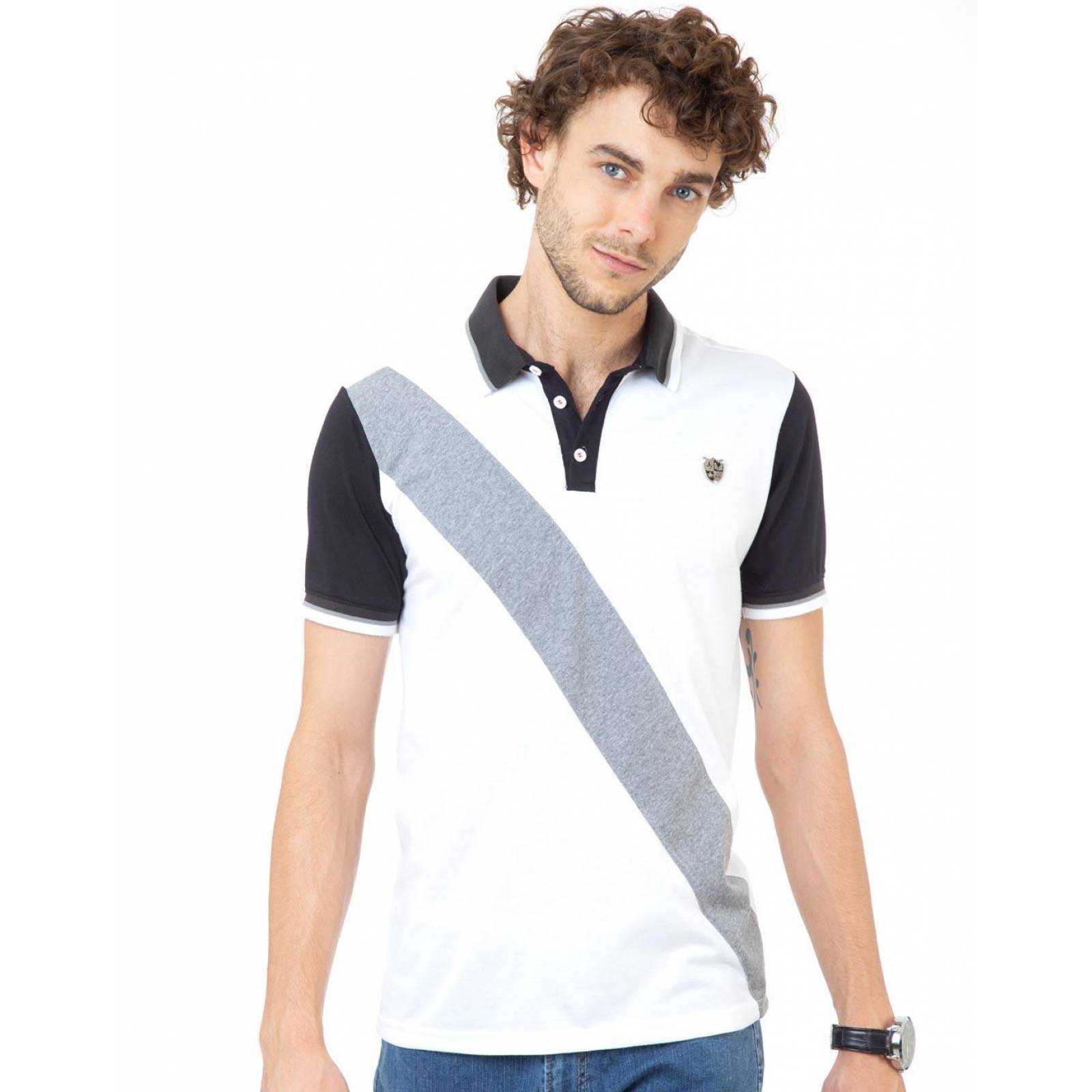 Playera Moda Hombre Salvaje Tentación Blanco 71603407 Algodón Poliéster
