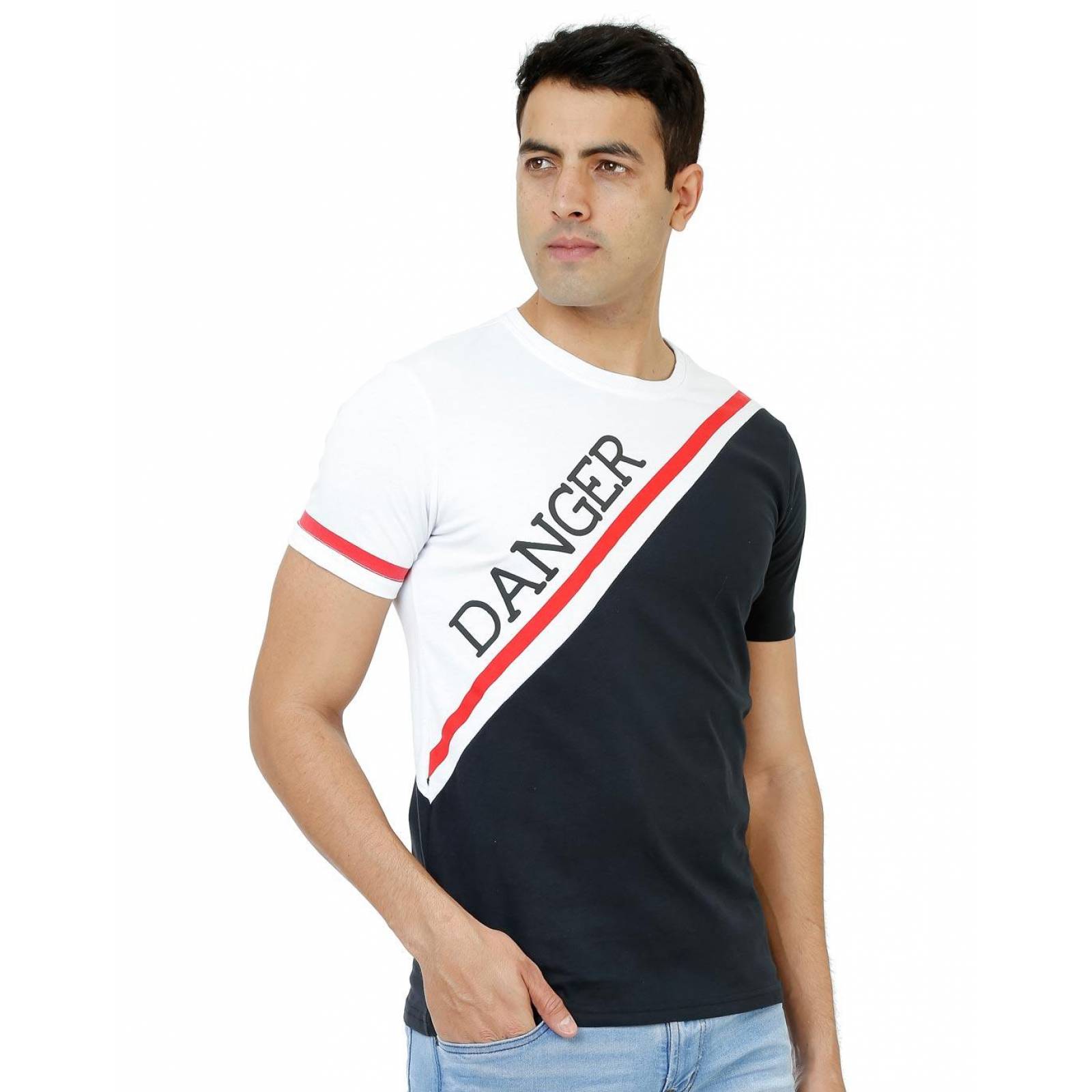 Playera Moda Hombre Silver Plate Negro 60203404 Algodón
