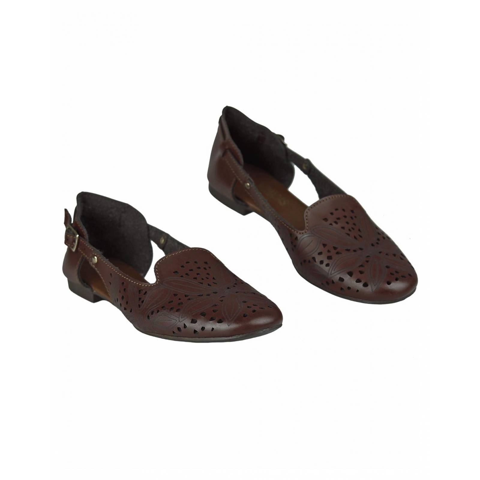 Flat Moda Mujer Nomadas Tan 03203003 Tacto Piel