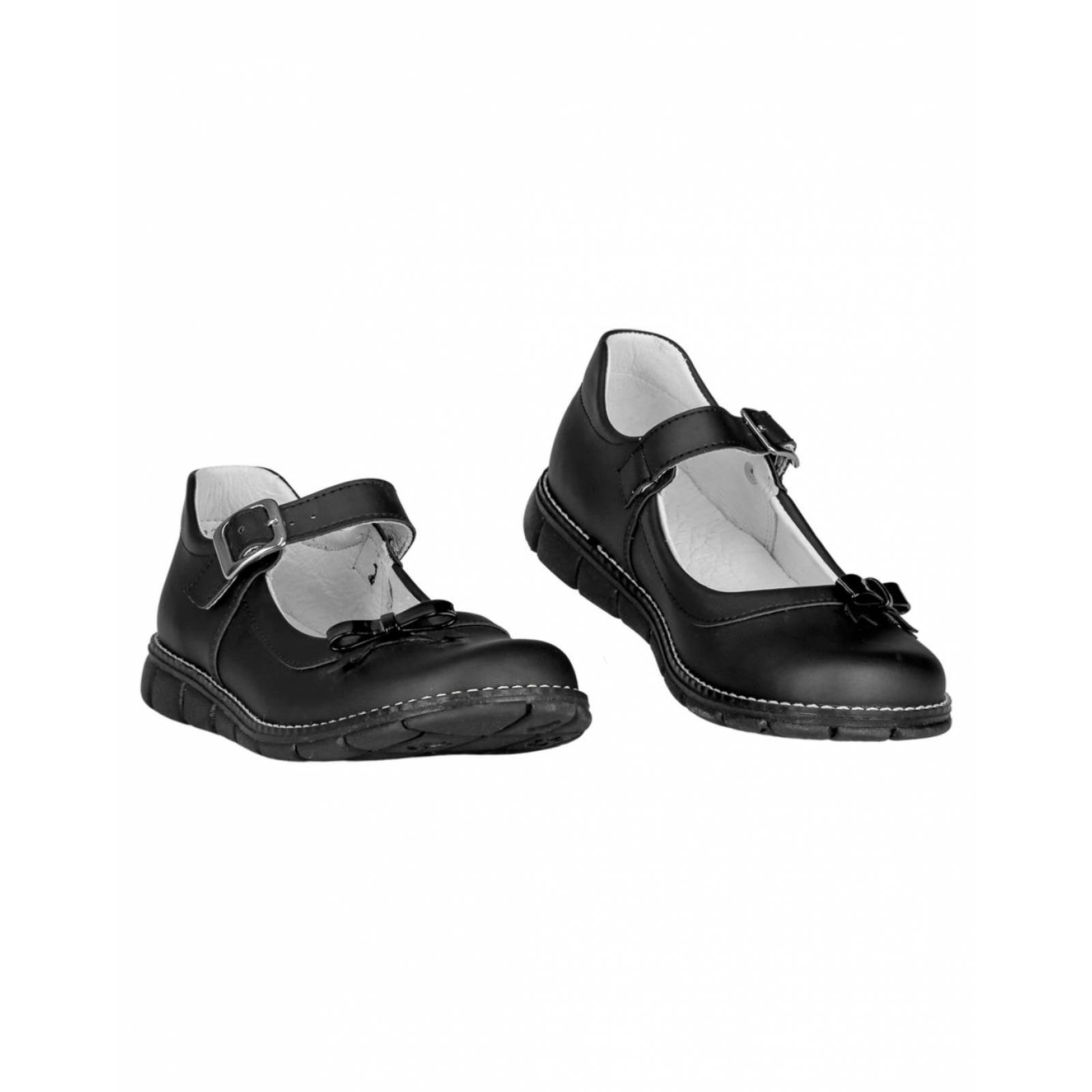 Zapato Escolar Niña Dominiq Negro 11902903 Tacto Piel