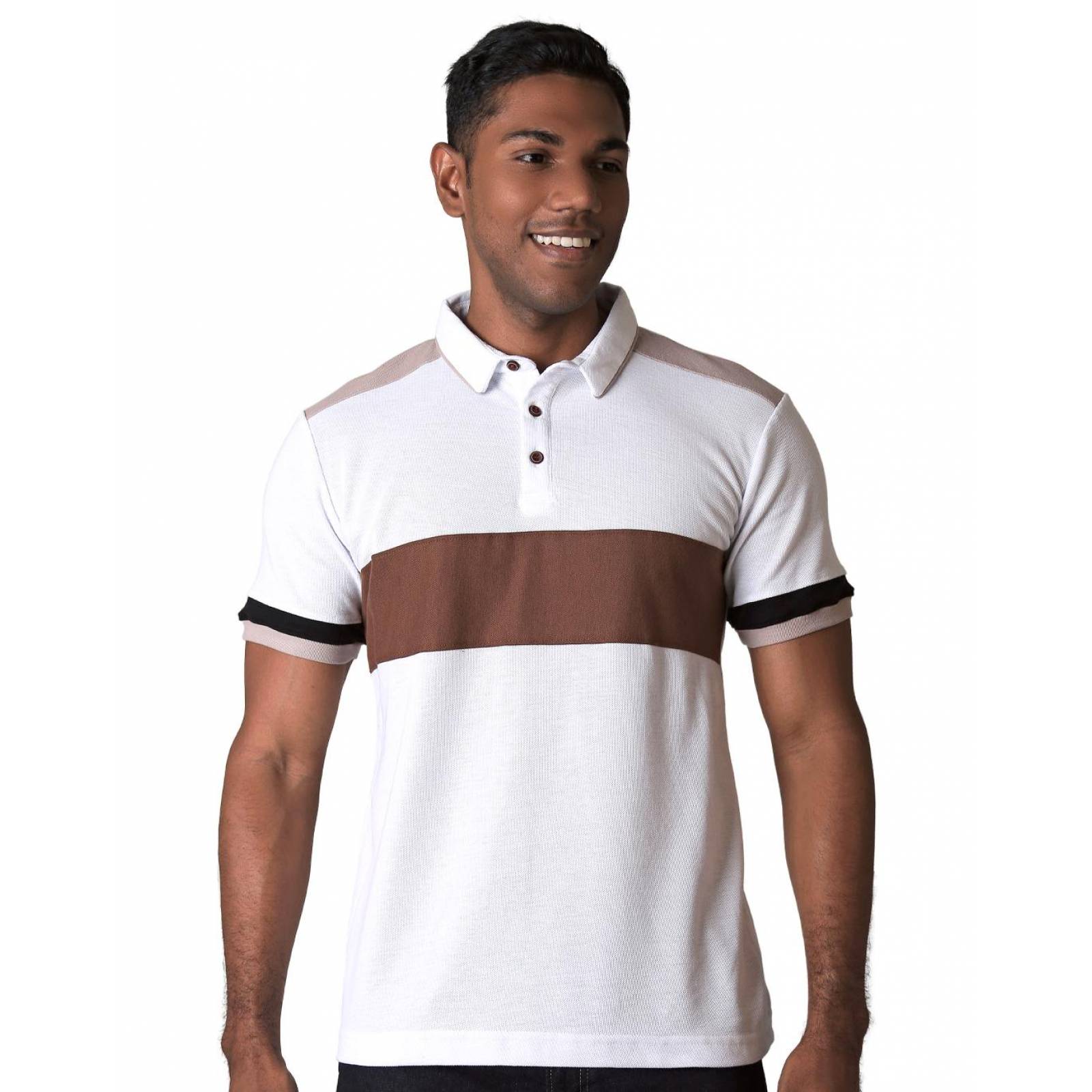 Playera Moda Polo Hombre Blanco Stfashion 71604256