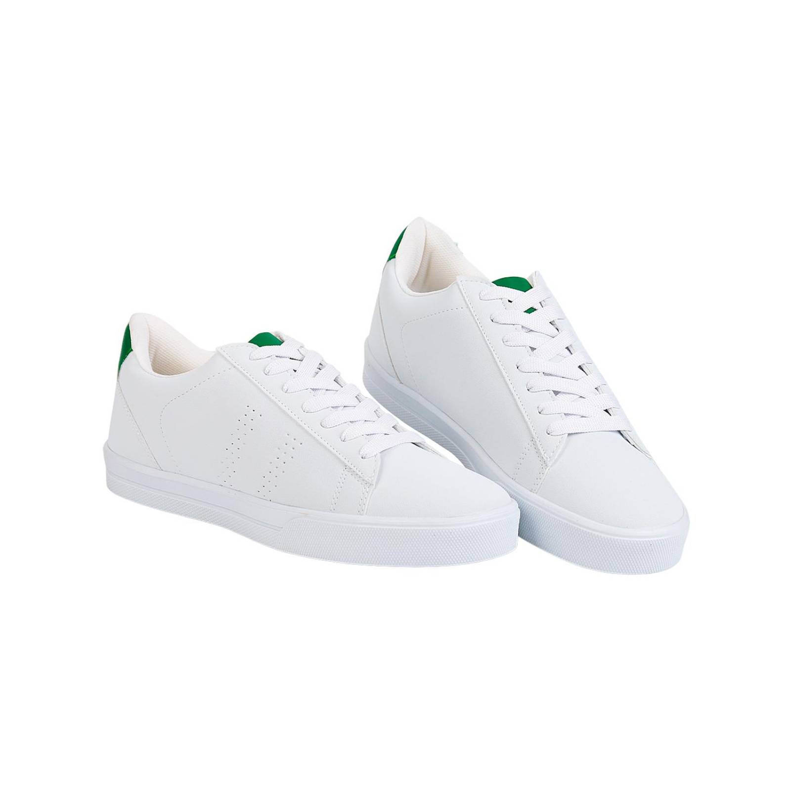 Tenis Moda Hombre Blanco Tacto Piel Stfashion 08703802