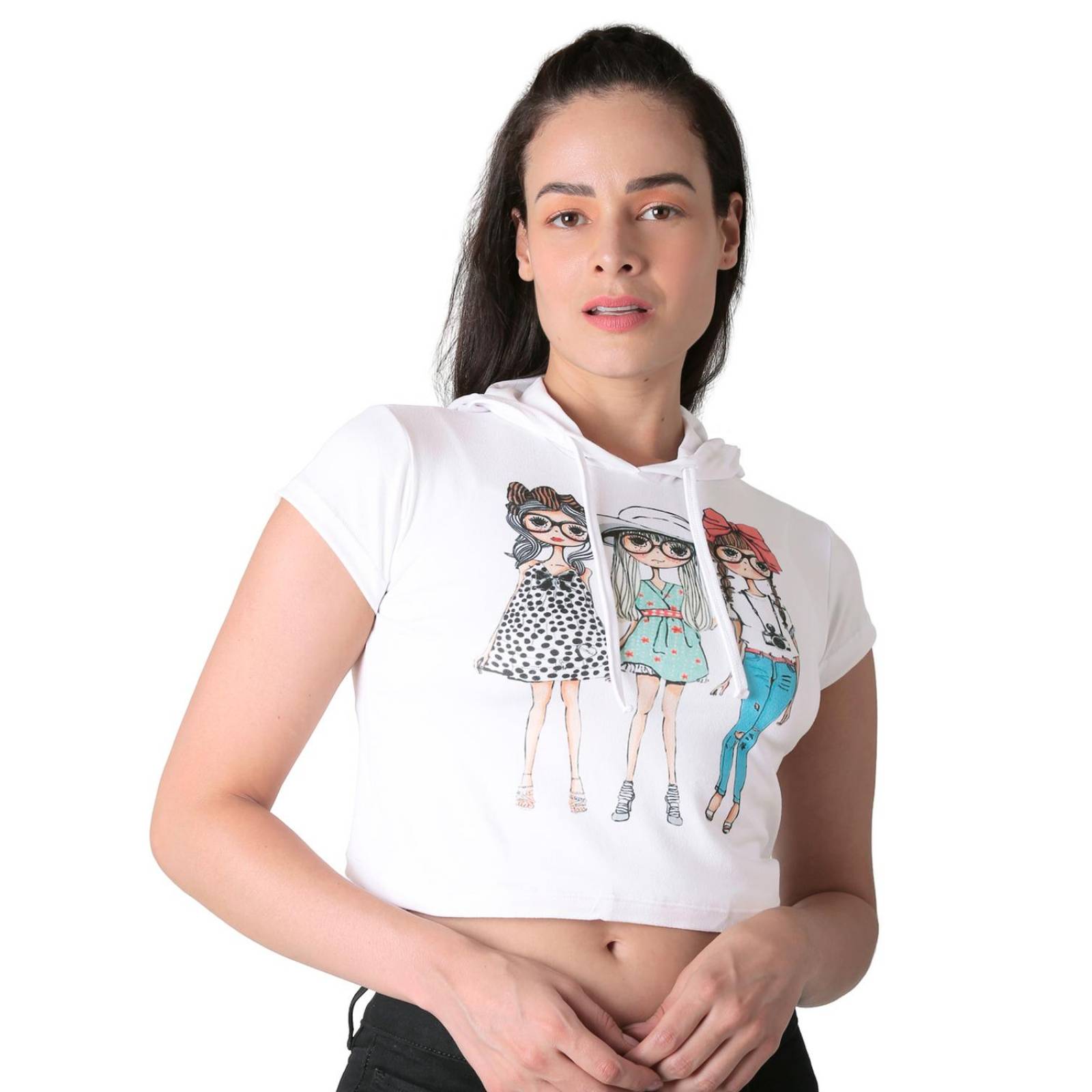 Playera Moda Camiseta Mujer Blanco Stfashion 69704621