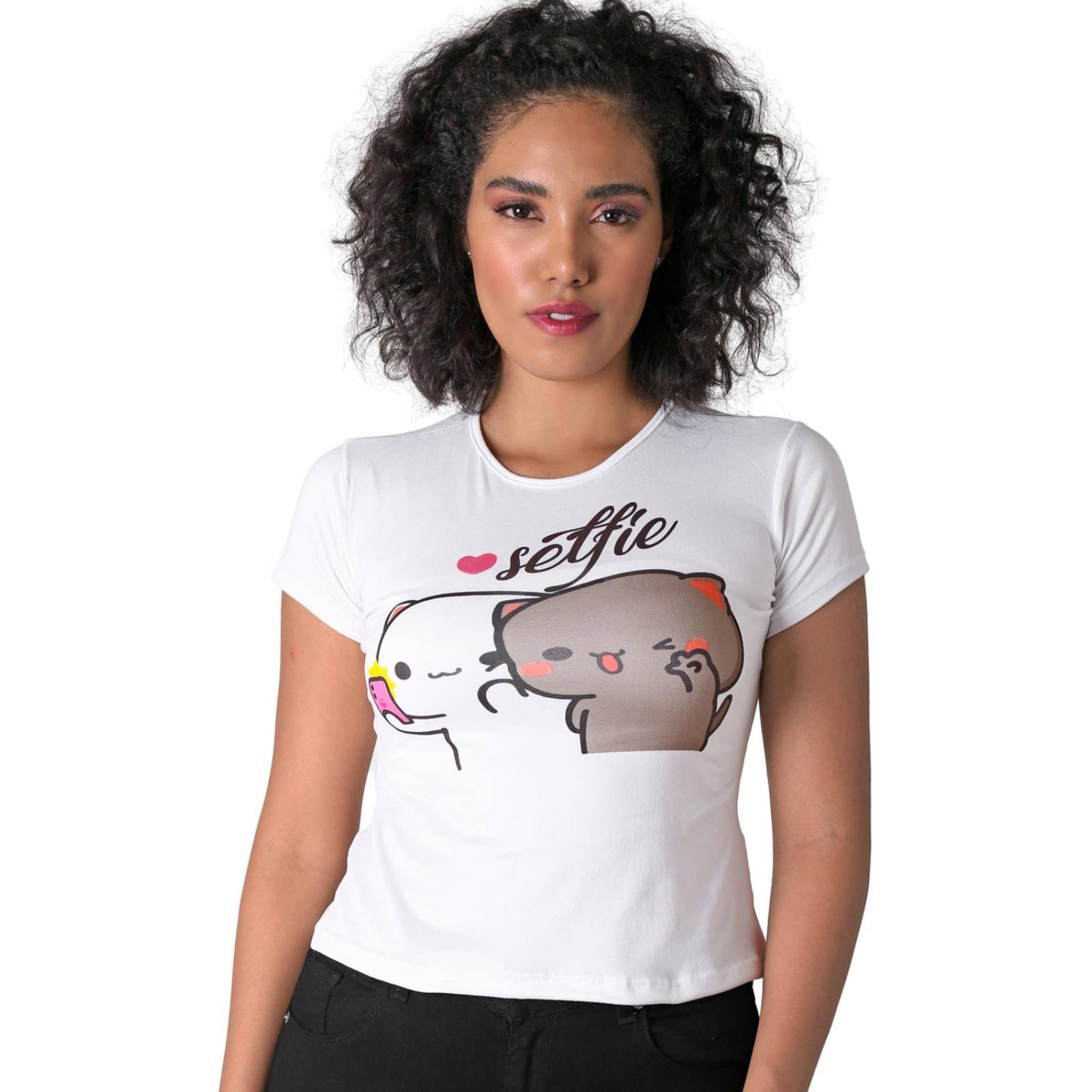 Playera Moda Camiseta Mujer Blanco Stfashion 69704645