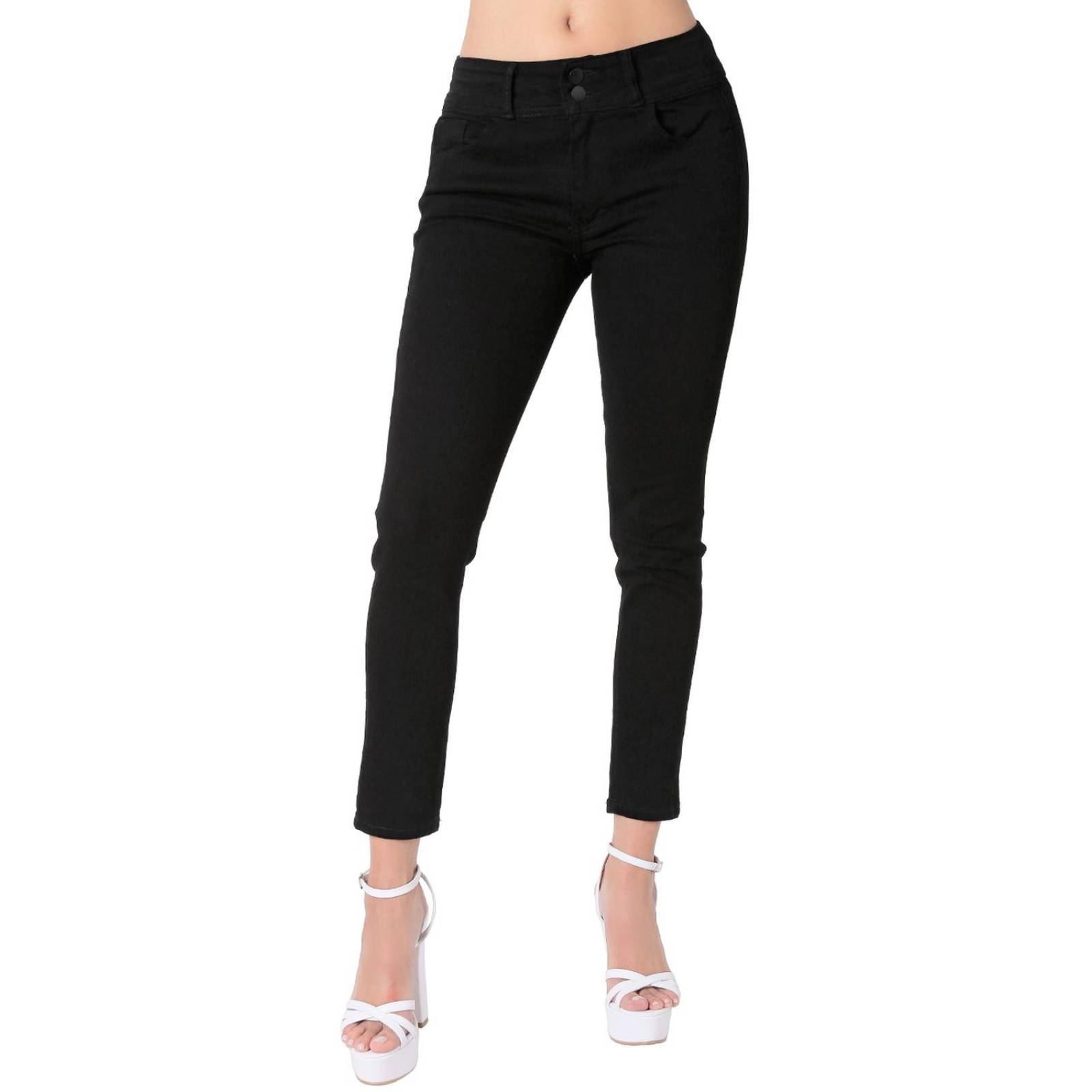 Jeans Mujer Moda Skinny Negro Stfashion 63104610