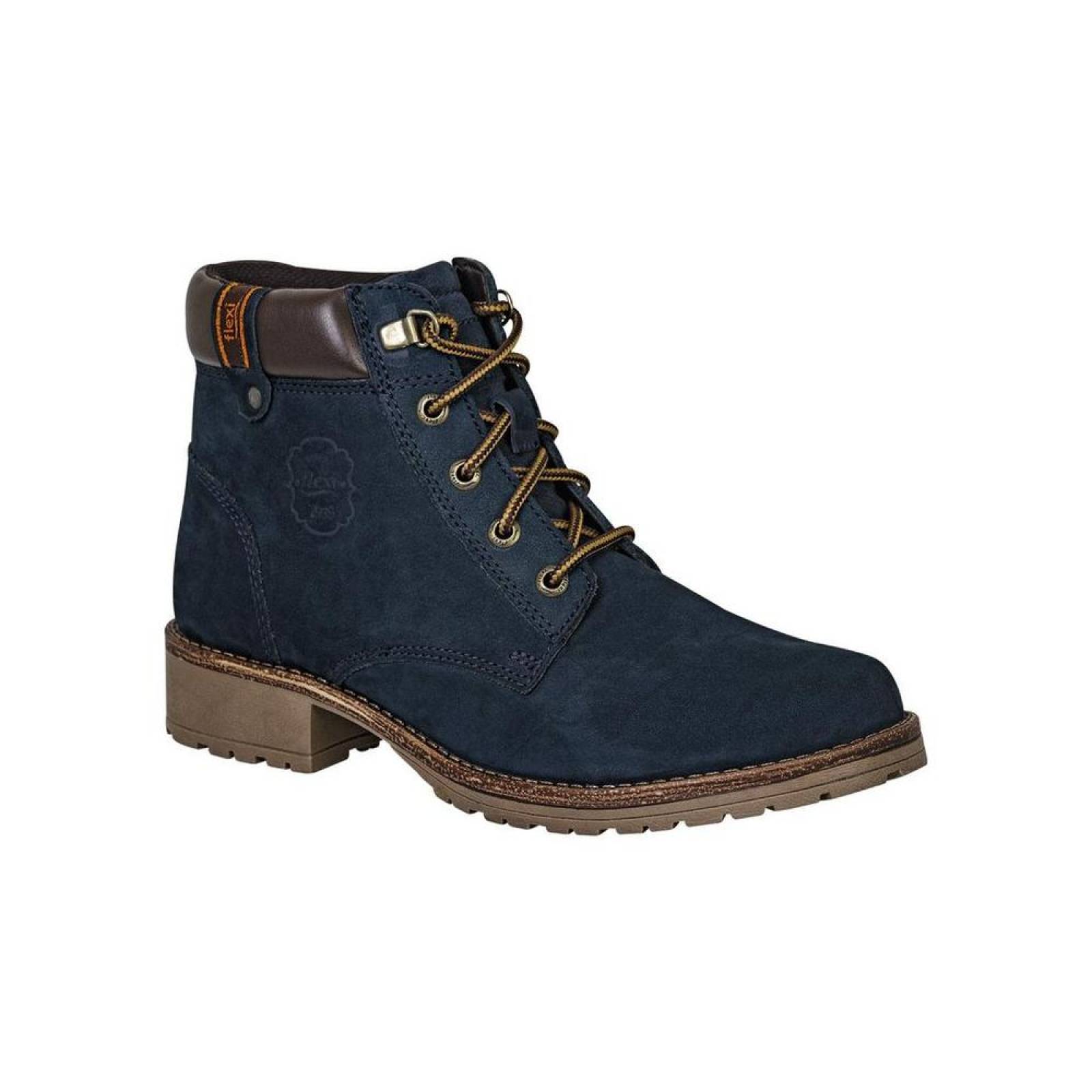 Botin Flexi Mujer Azul Piel 25523