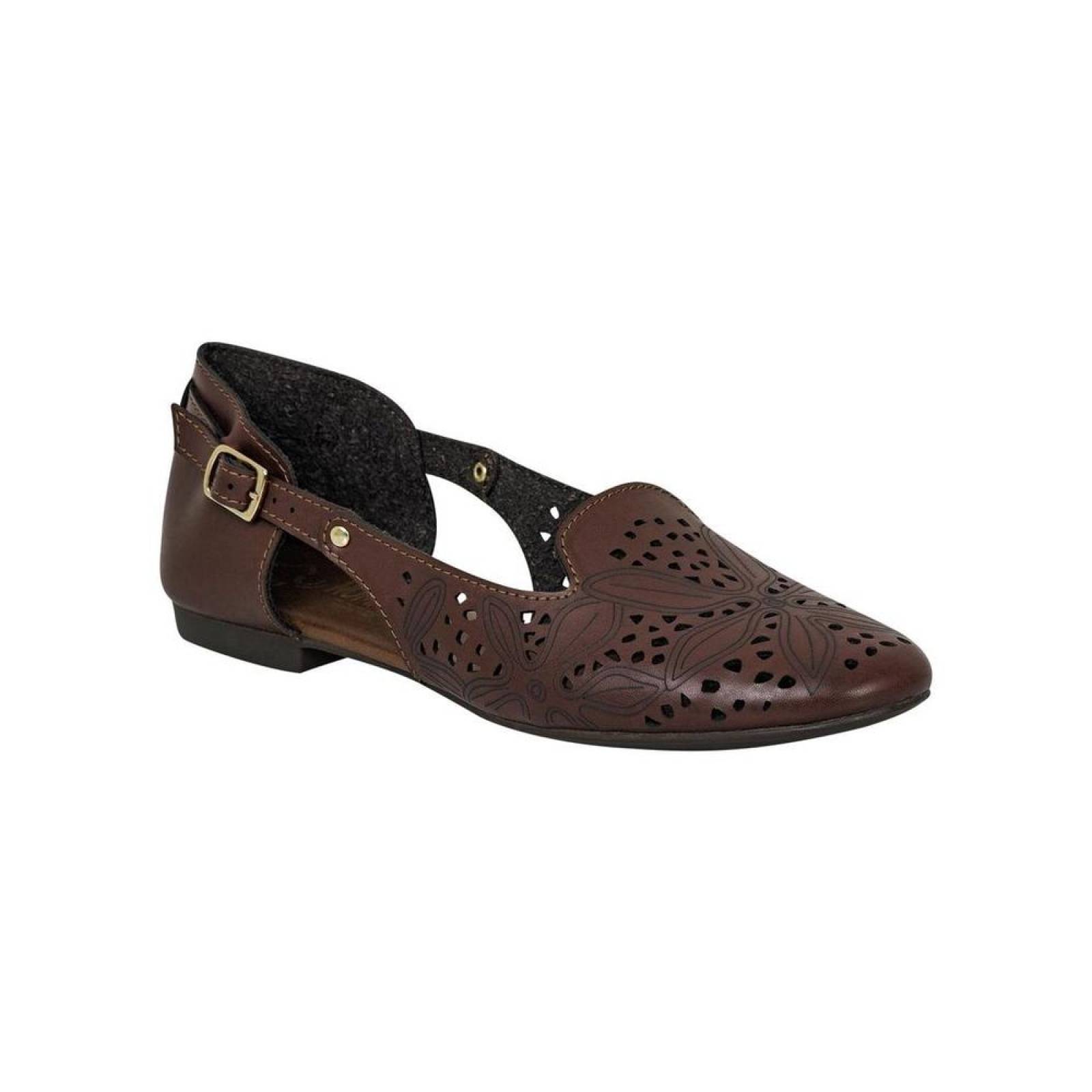 Flat Moda Mujer Nomadas Tan 03203003 Tacto Piel