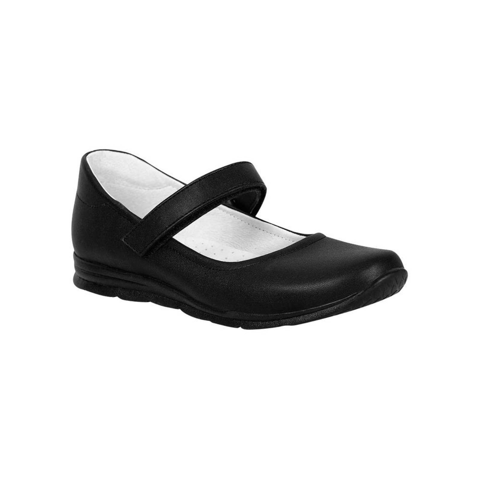 Zapato Escolar Niña Dominiq Negro 11902703 Tacto Piel