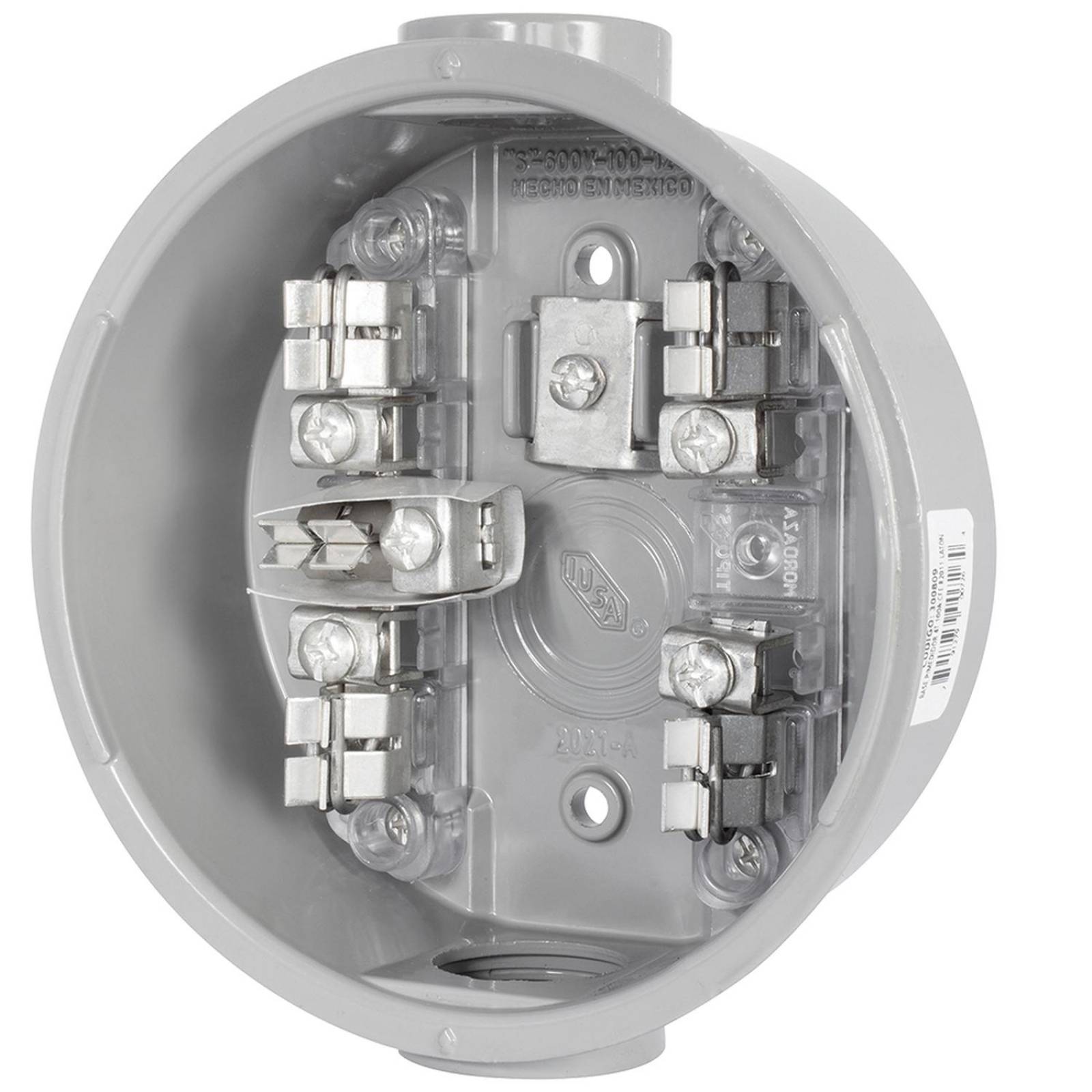 Base para Medidor 5 Terminales Empaque Indiv, IUSA