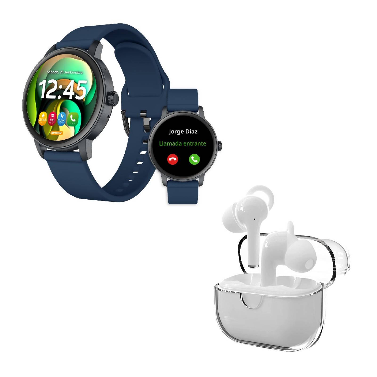Smartwatch BINDEN ERA One Lite Azul + Audifonos One Pods