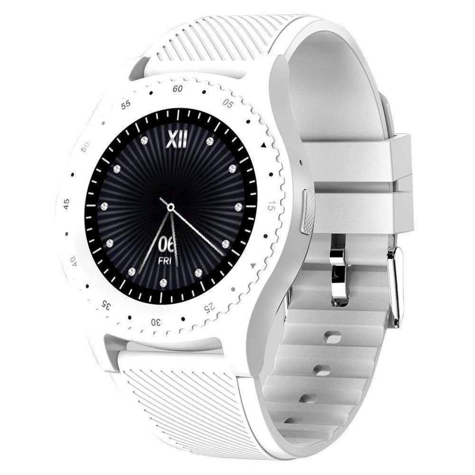 Smartwatch L9 con Cámara Espía Micro SD MultiApps Blanco