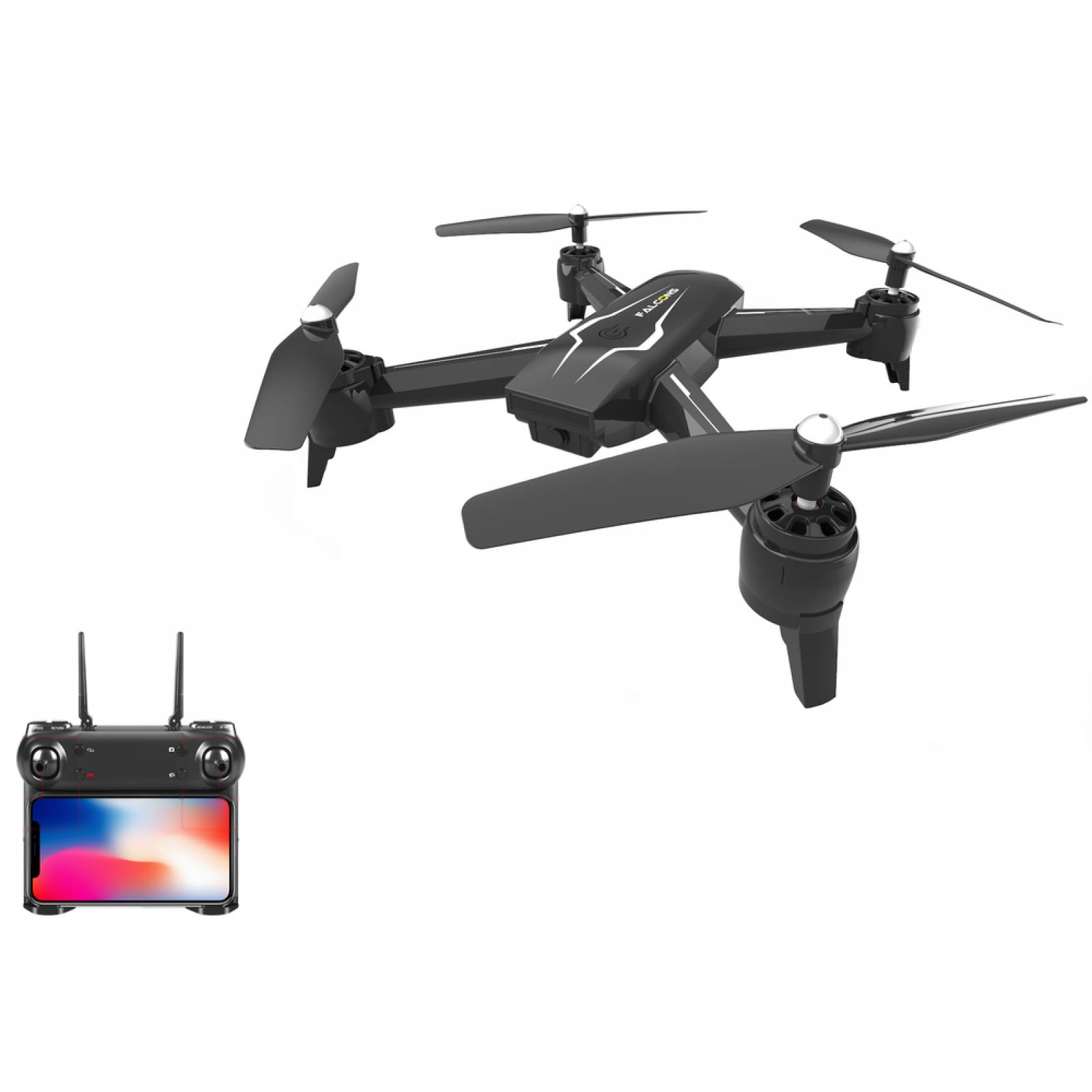 Drone Falcon S5 con Doble Cámara Transmisión en Vivo Negro
