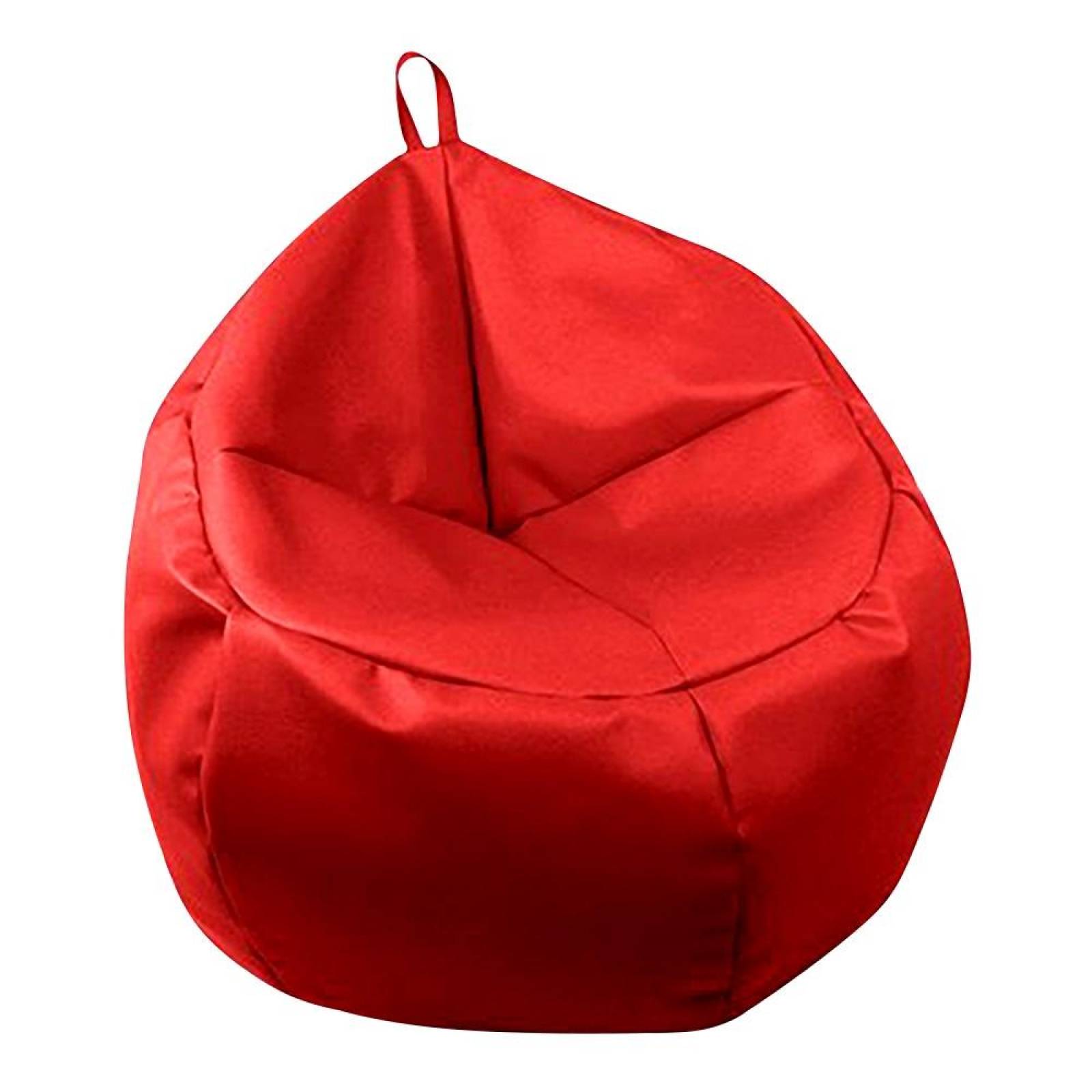 Puff Tipo Oval Mediano Rojo