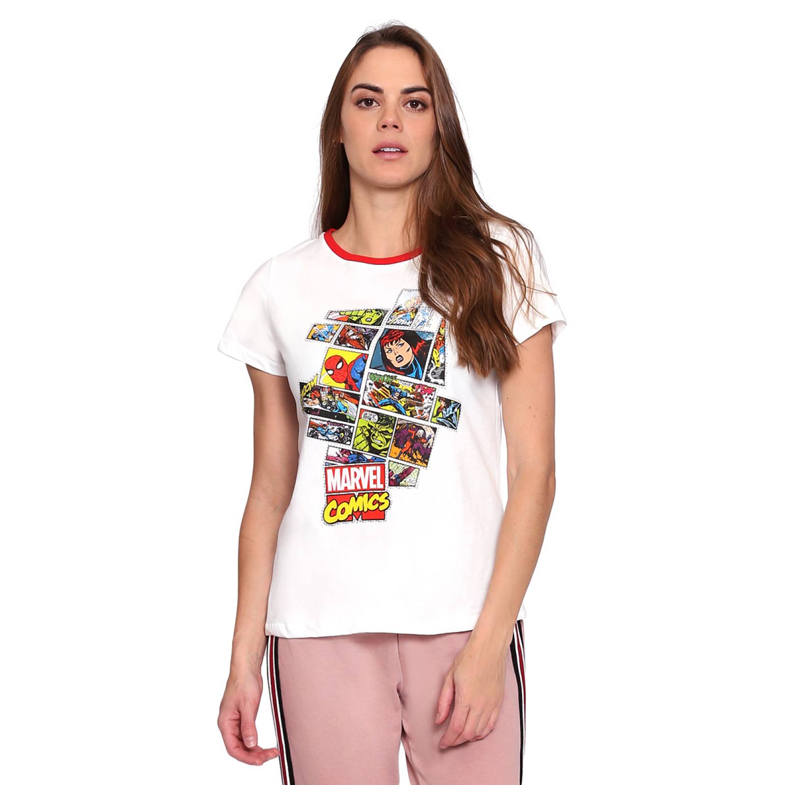 Playera Blanca Marvel