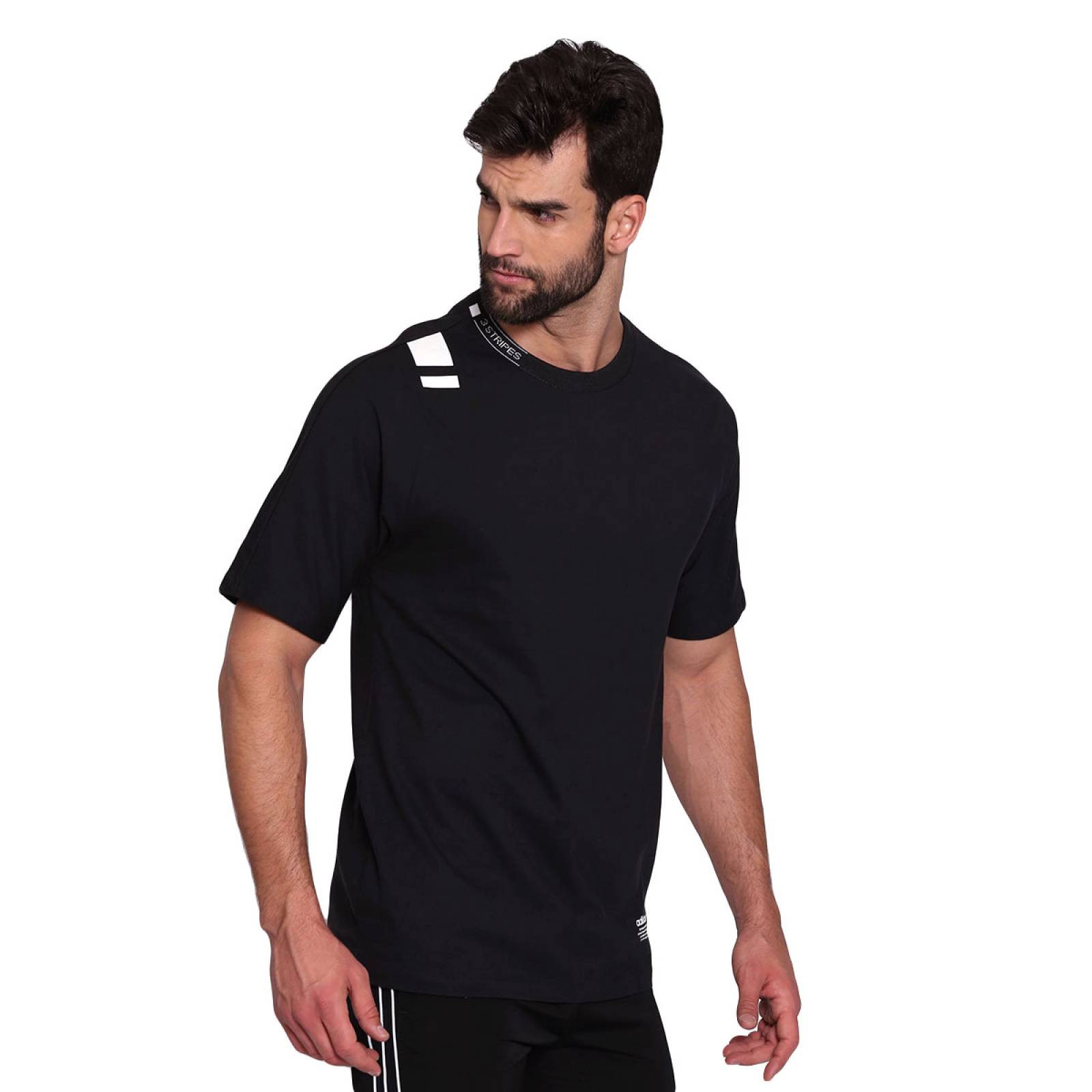 Playera Negra Manga Corta by Adidas