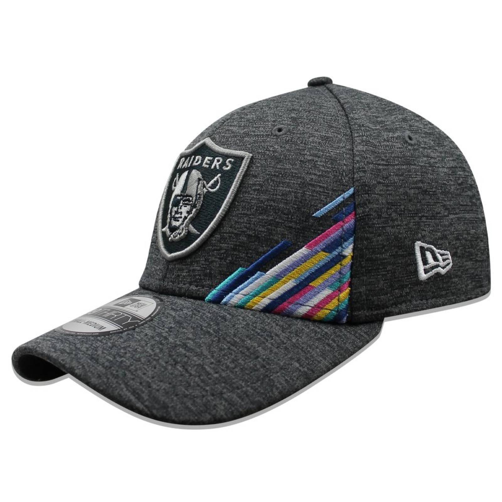 Gorra New Era 39 Thirty NFL Raiders Crucial Catch Gris