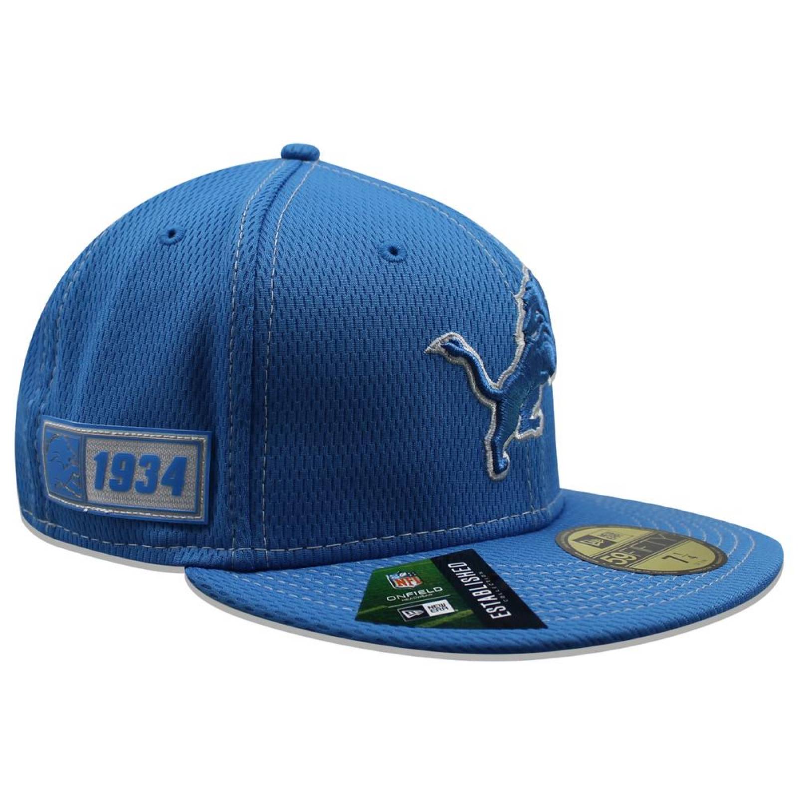 Gorra New Era 59 Fifty NFL Lions Sideline Established Road Azul