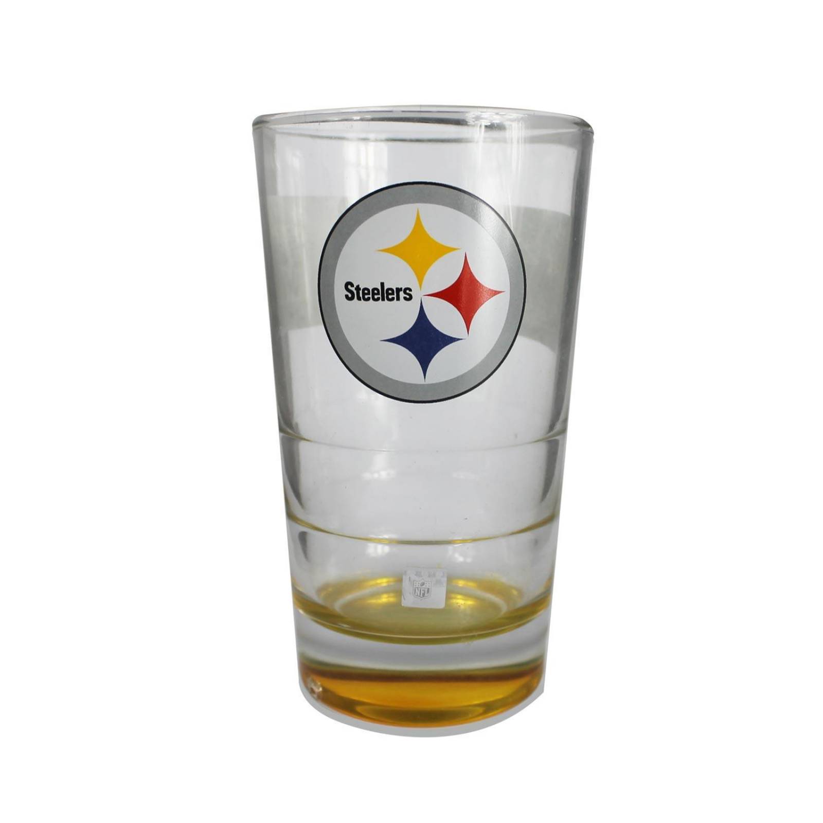 Vaso Anillo Roma NFL Steelers Transparente Amarillo