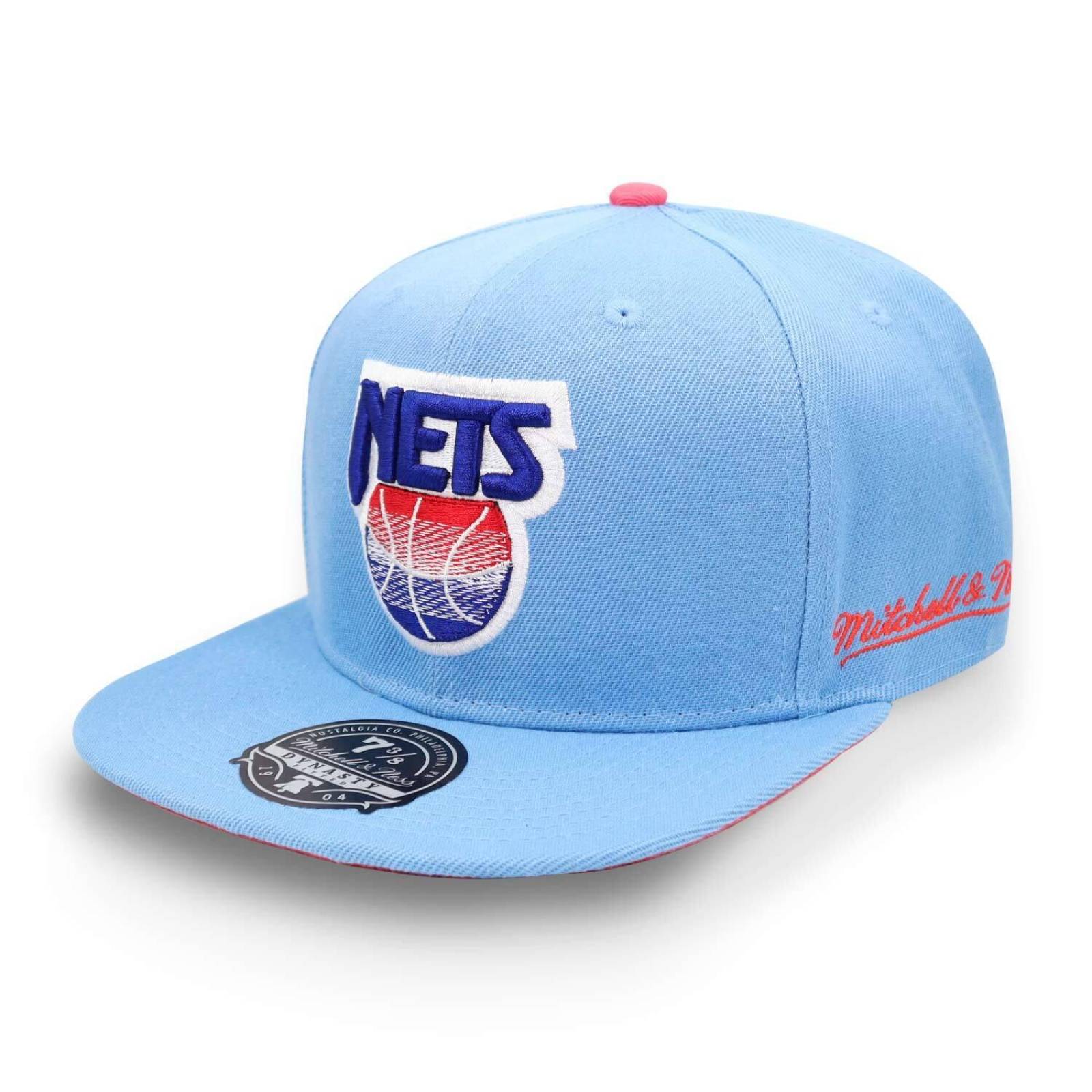 Gorra Mitchell & Ness NBA Hyperteam Nets Azul Cerrada 7 1/2