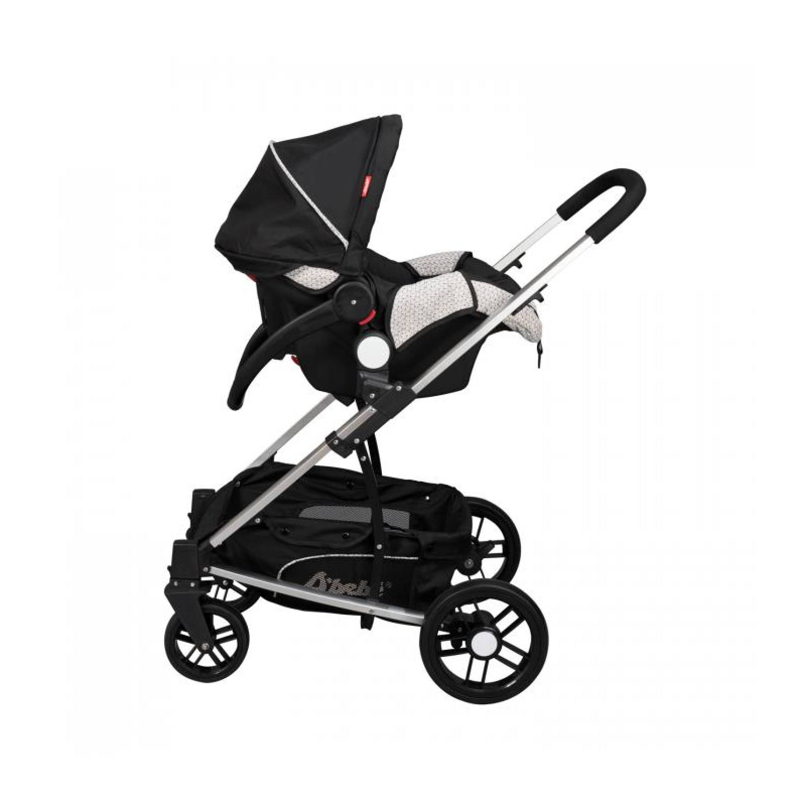 Carreolas con Portabebe Travel System Crown reversible Negro
