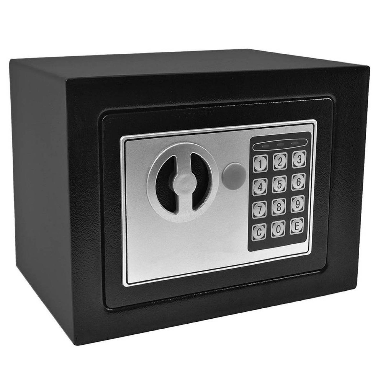 Caja Fuerte Electronica De Seguridad Codigo Digital Y Llave 17x23x17cm