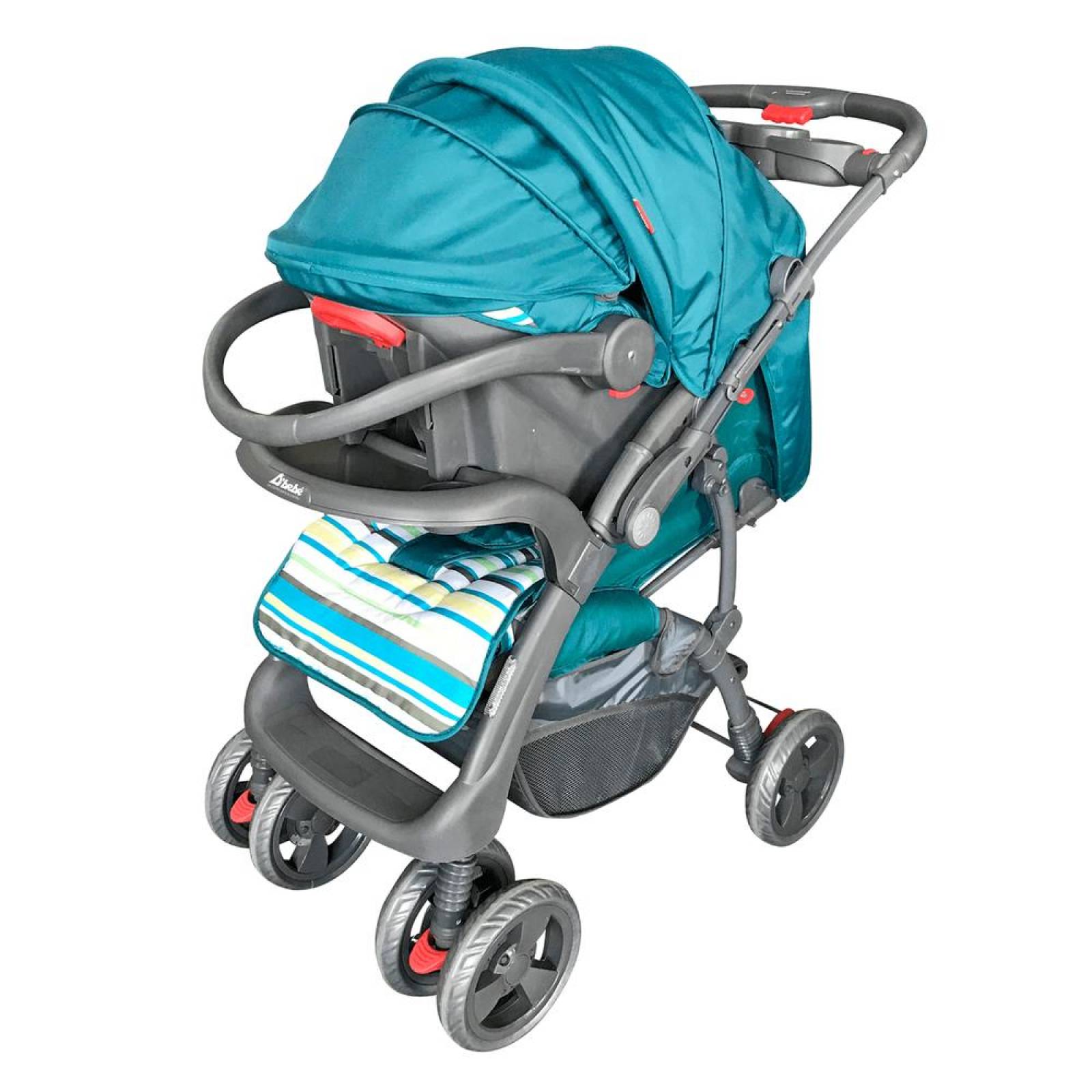 Carreolas con Portabebe Travel System Aventura Reversible Verde