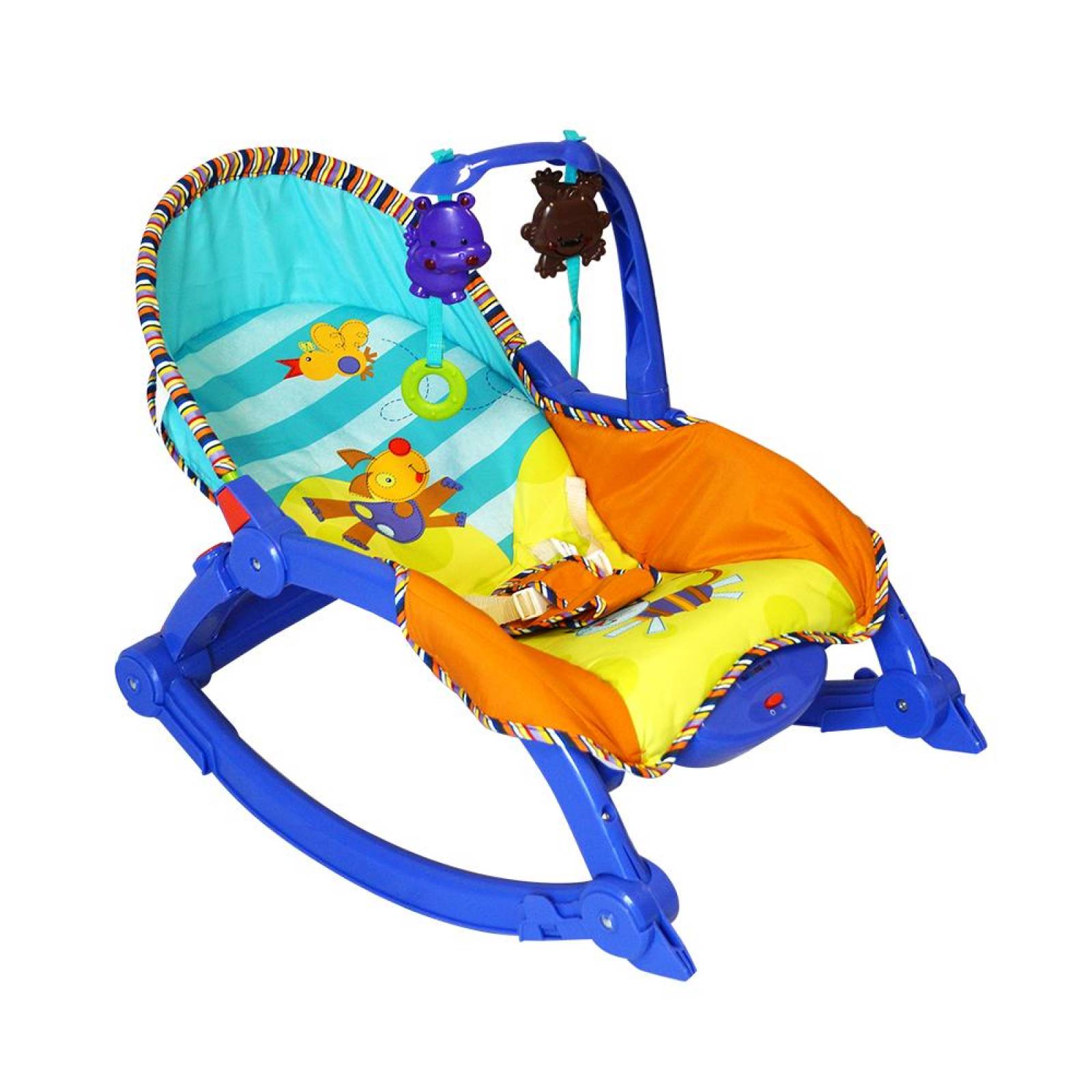 Silla mecedora vibradora para bebé hasta 18 kg Azul