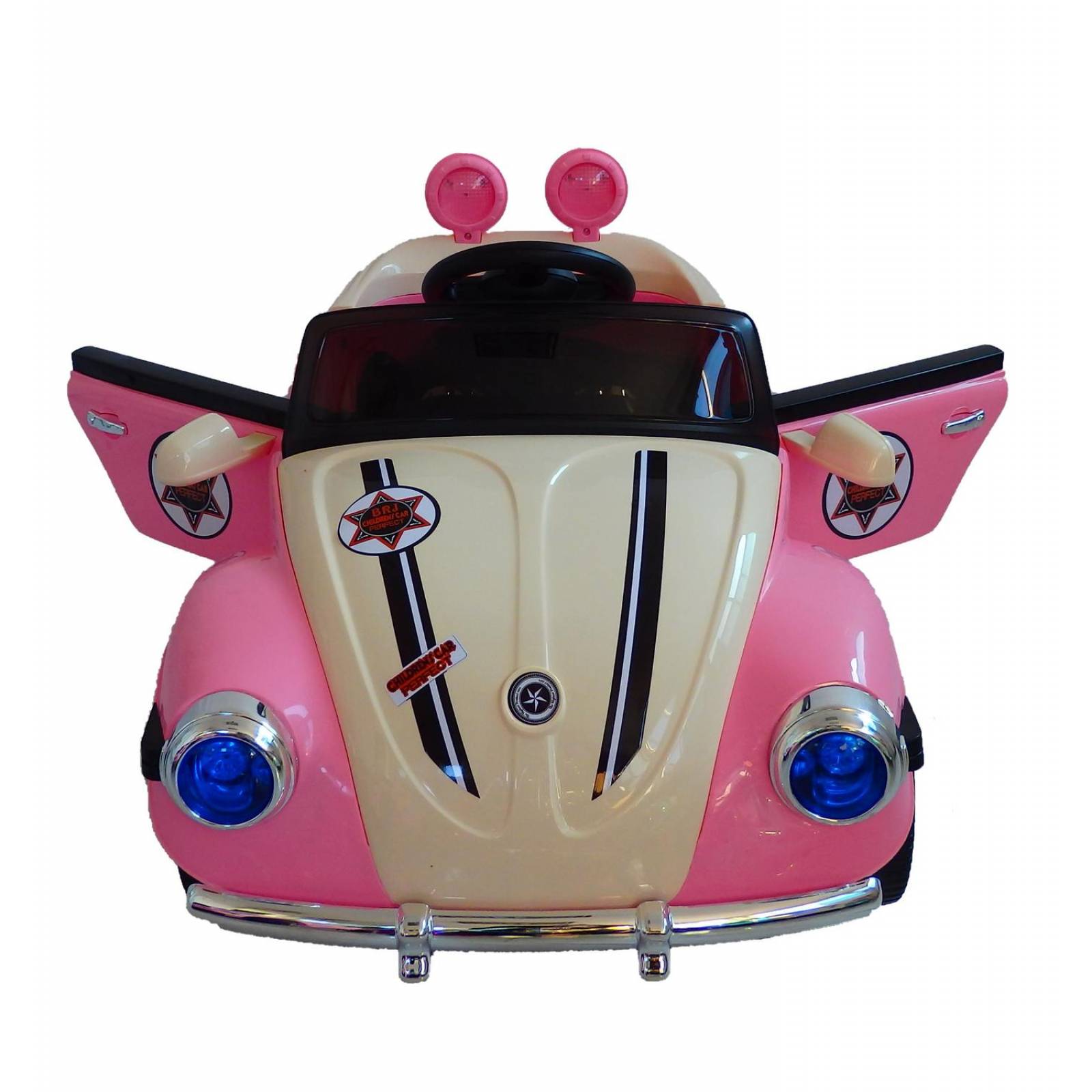 Carro Eléctrico Montable Bochito 6V con control remoto y usb Rosa